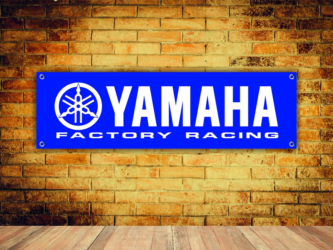 YAMAHA Racing Logo Banner Vinly, Garage Sing,office or Showroom, Flag ...