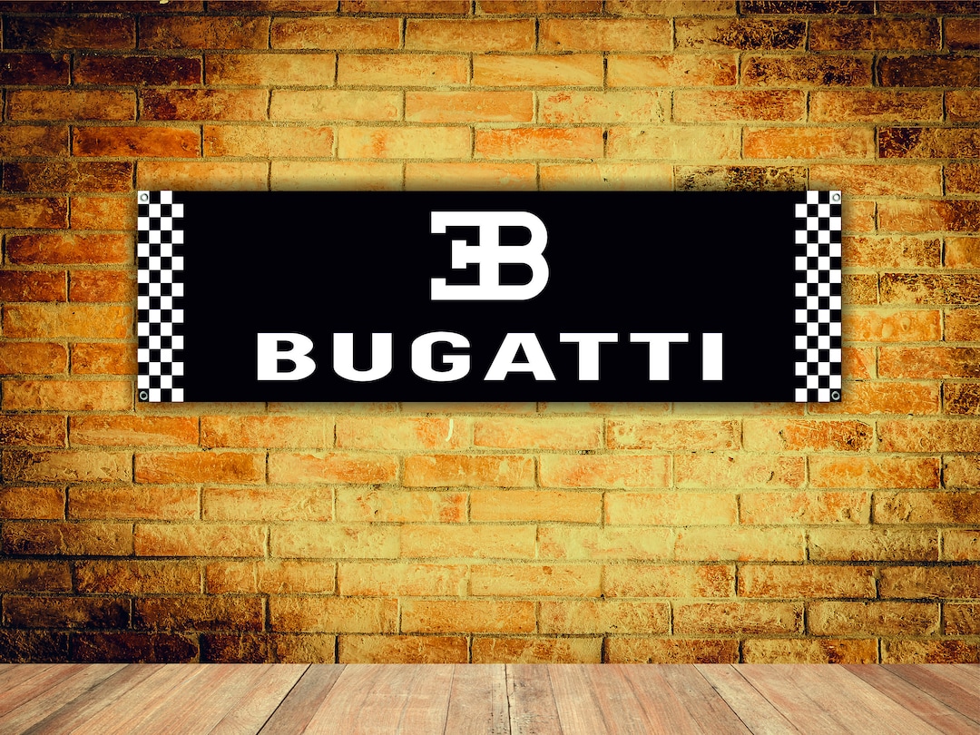 BUGATTI Logo Banner Vinly, Garage Sing,office or Showroom, Flag,racing ...