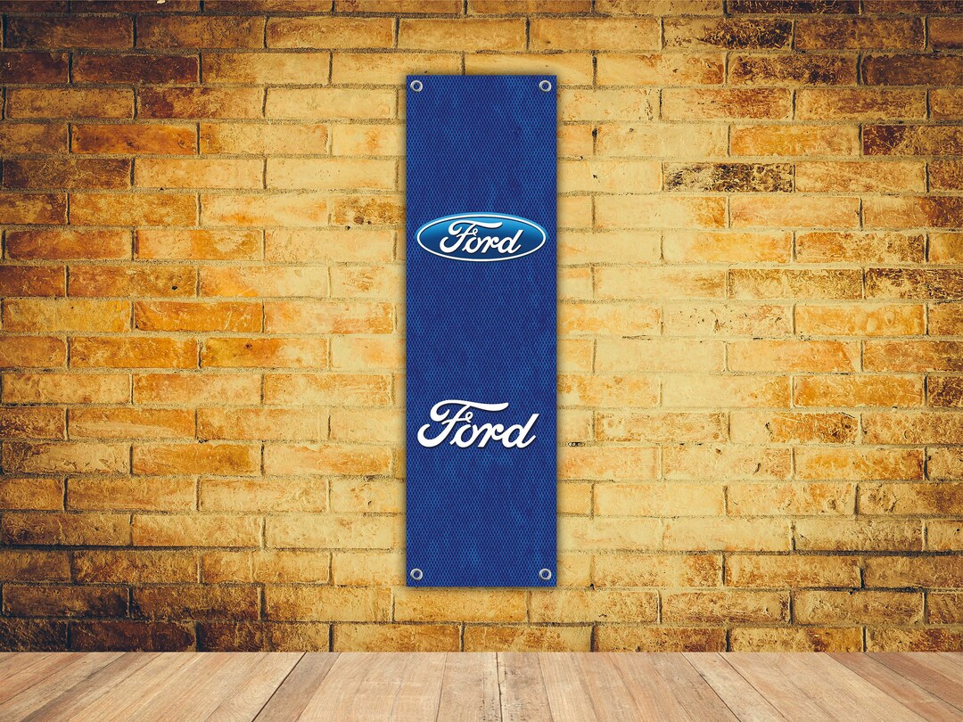 Ford Logo Banner Vinly, Garage Sing,office or Showroom, Flag,racing ...