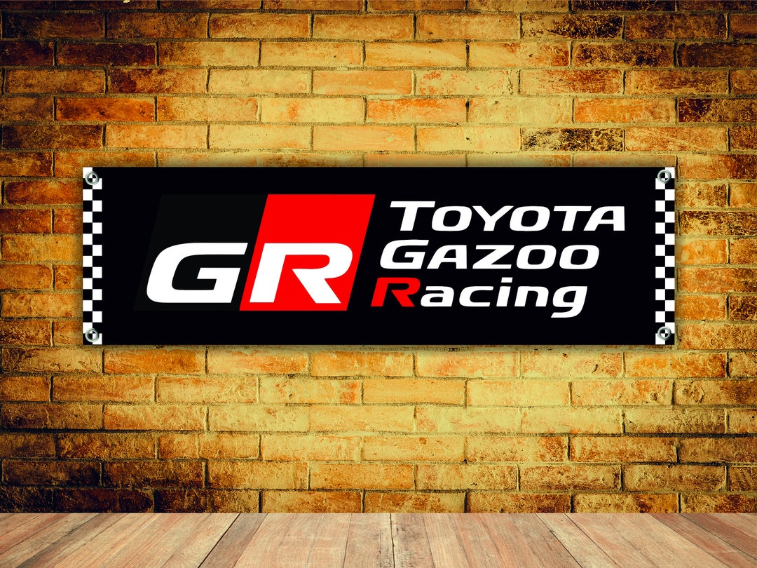 Toyota GR Racing Logo Banner Vinly Garage Singoffice or - Etsy