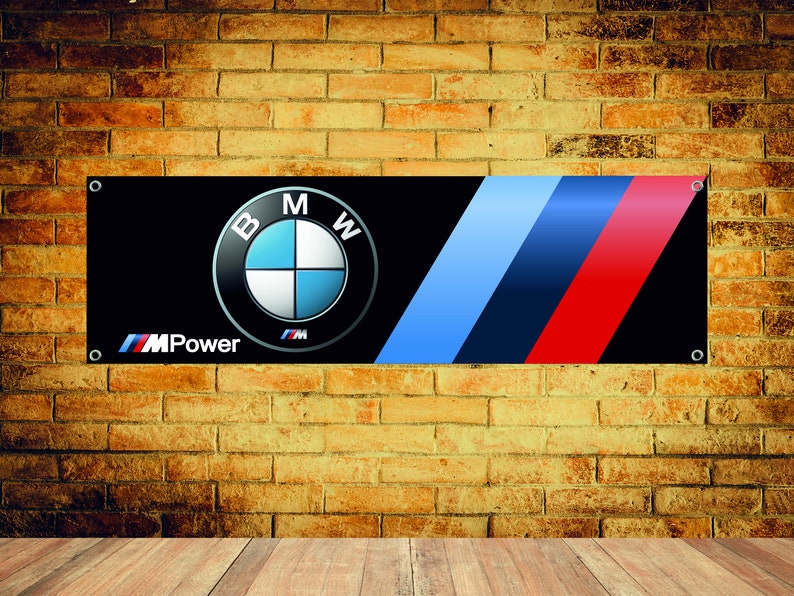 BMW Logo Banner Vinly, Garage Sing,office or Showroom, Flag,racing ...