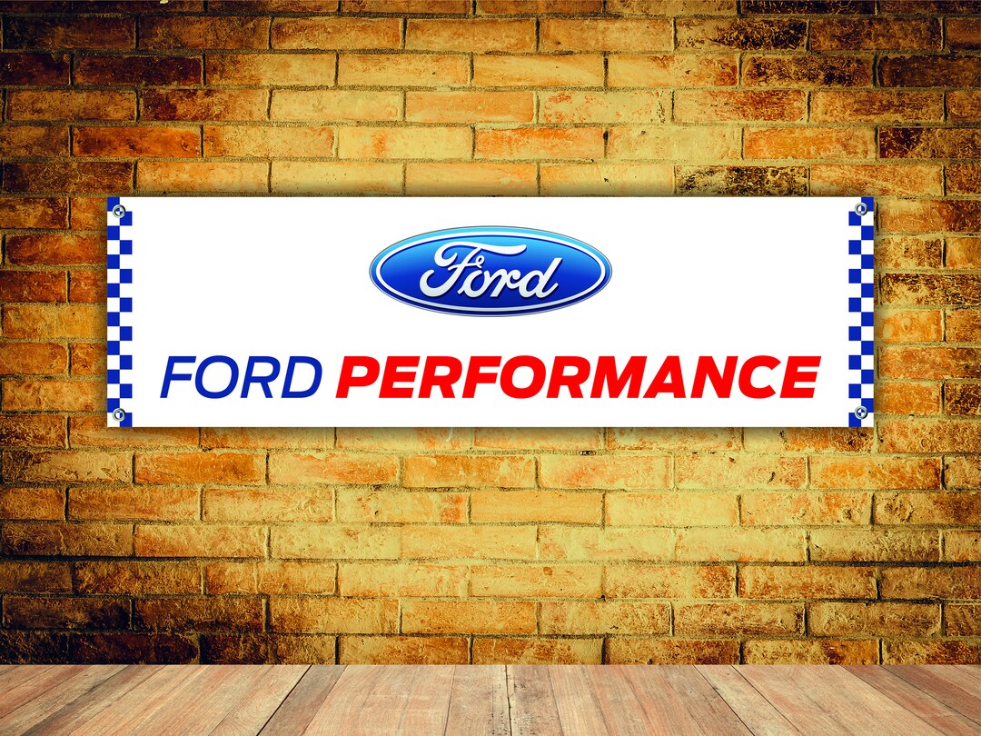 Ford Performance Logo Banner Vinly, Garage Sing,office or Showroom ...