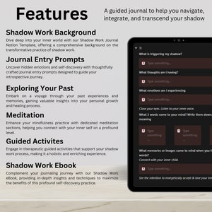 Shadow Work Journal Notion Template - Etsy