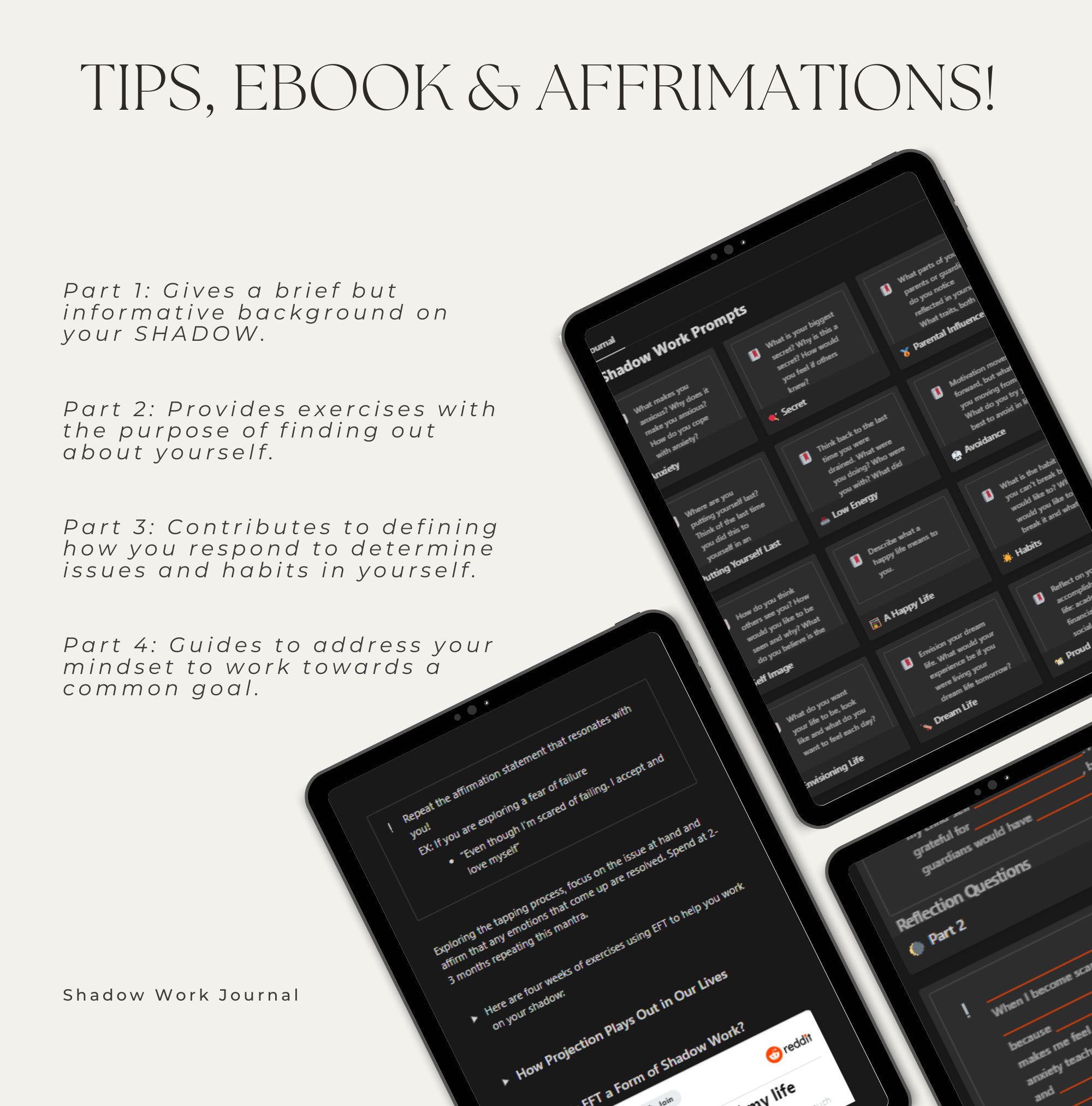 Shadow Work Journal Notion Template - Etsy