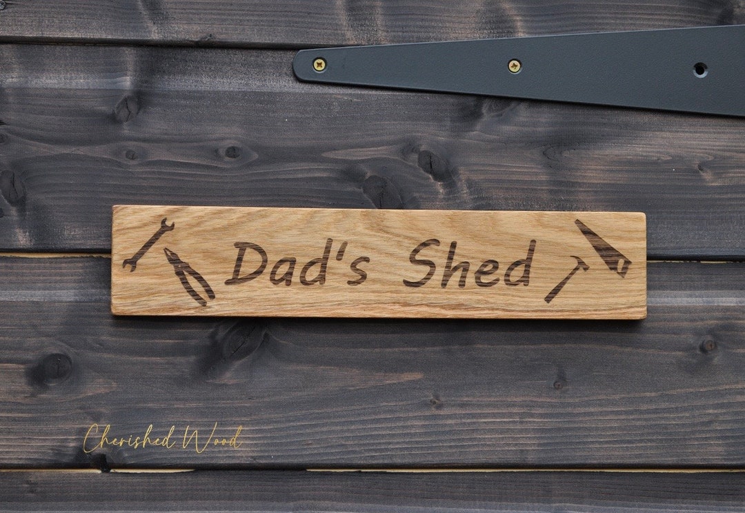 Dad's Shed Door Sign - Etsy