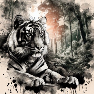 Endangered Species | Animals | Sunda Island Tiger Digital Art | Tigers ...
