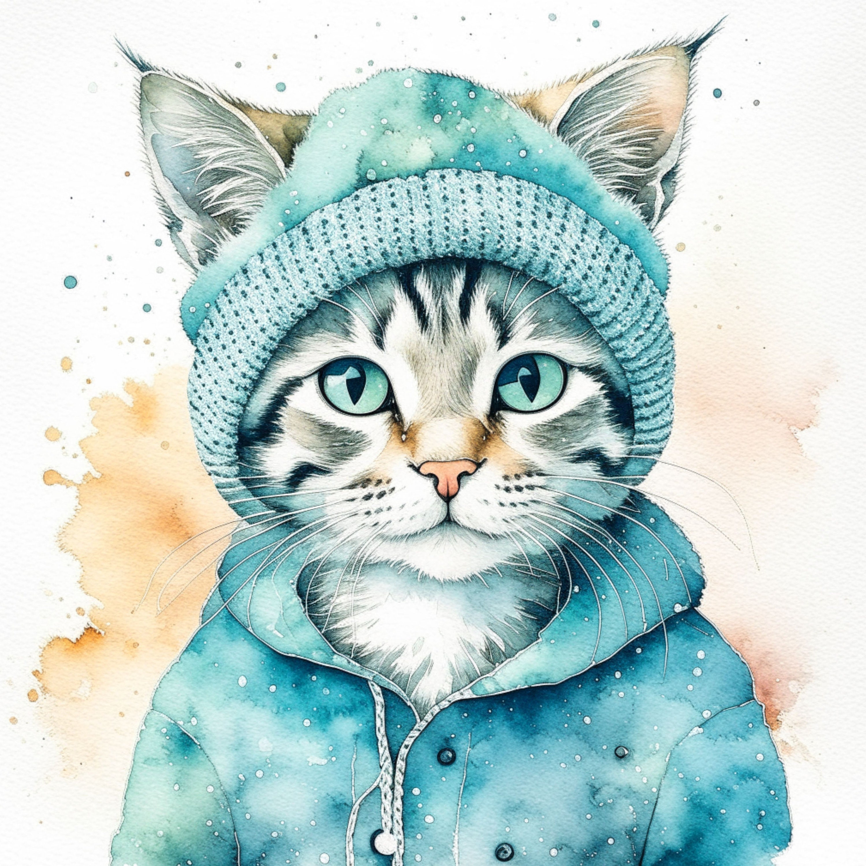 Kittens Digital Art Cat Clipart 15 High Quality Jpgs Digital Download ...