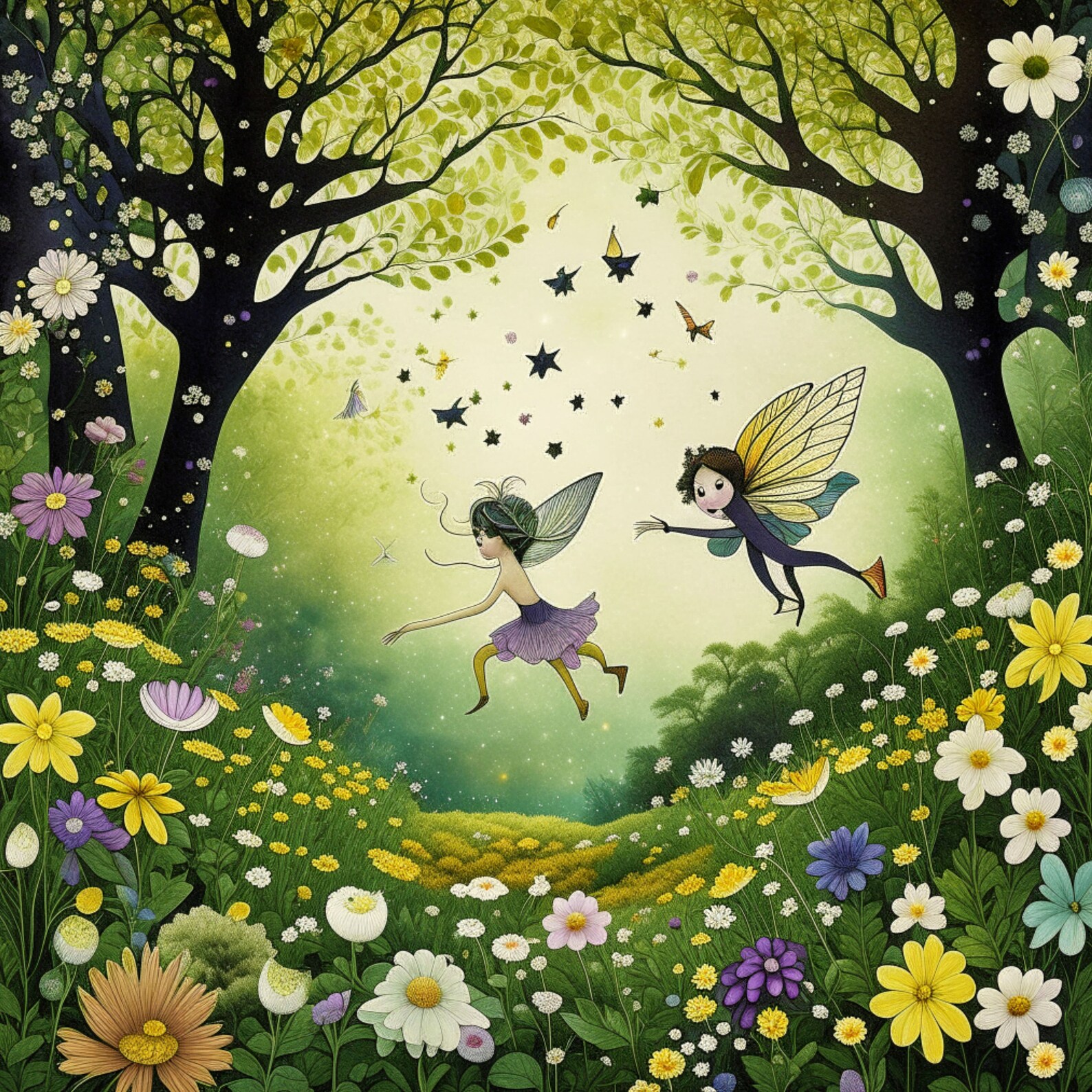 Fairies Digital Art | Pixies Clipart | 15 High Quality Jpgs | Digital ...