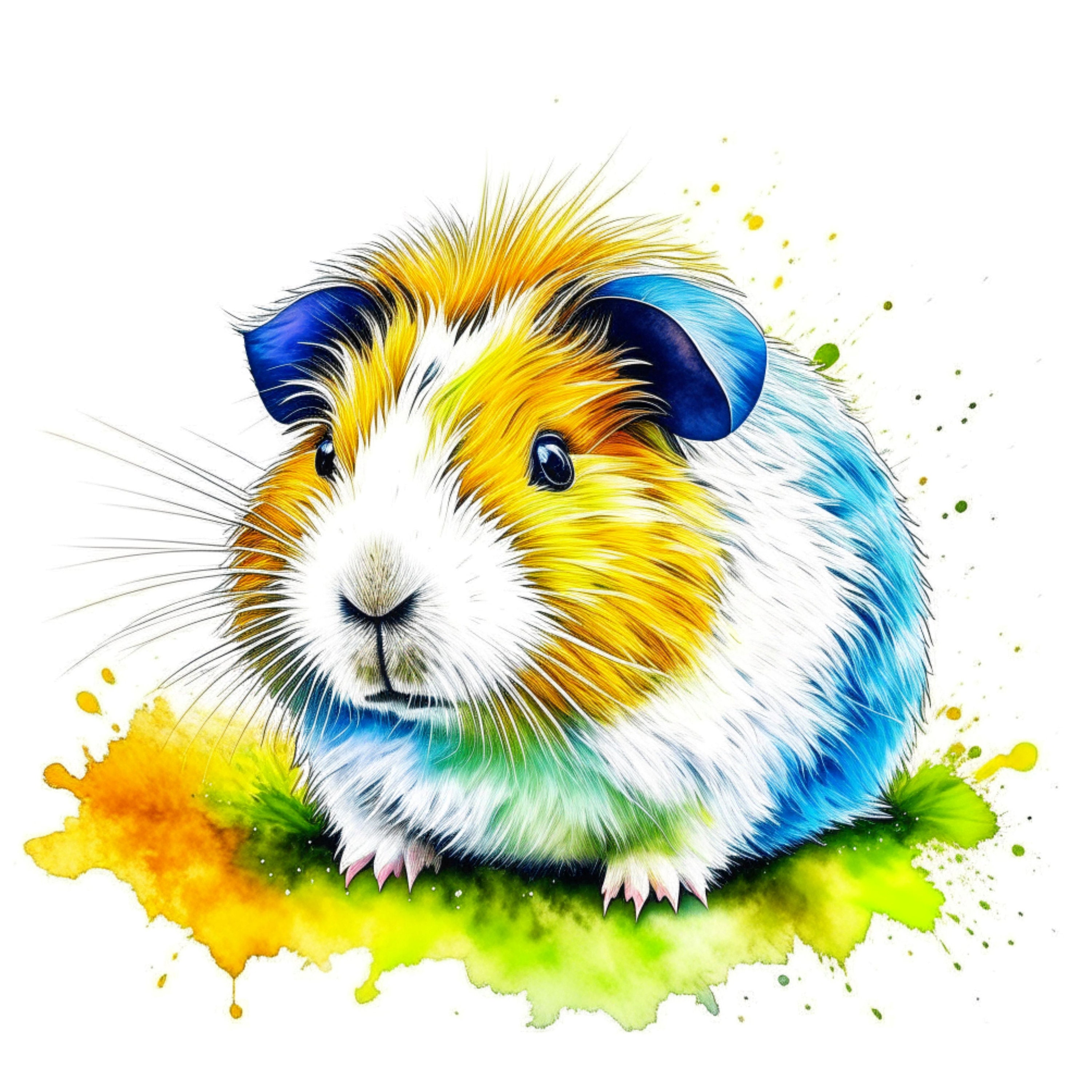 Guinea Pig Digital Art | Guinea Pigs Clipart | 15 High Quality Jpgs ...