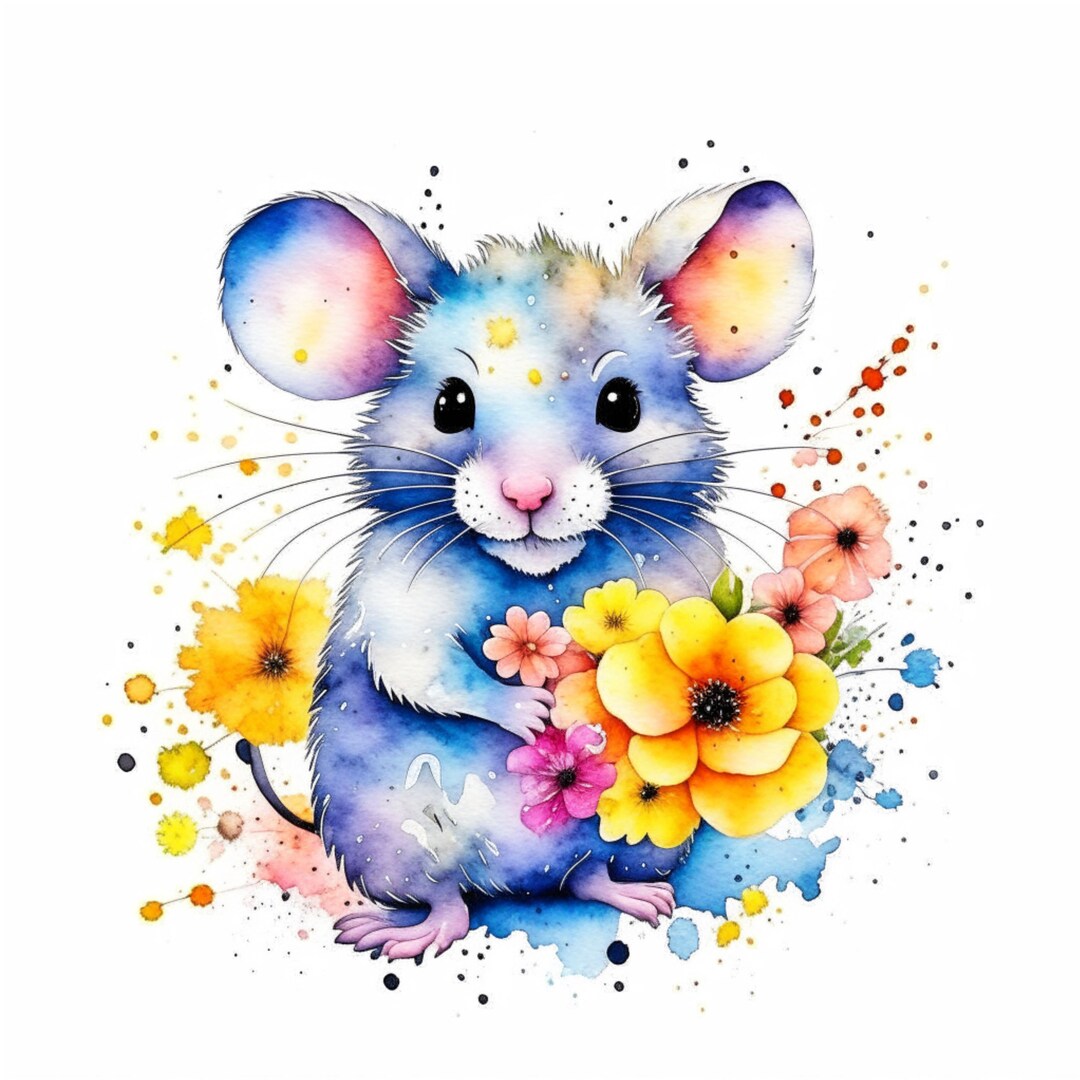Mouse Digital Art | Clipart | 10 High Quality Jpgs | Digital Download ...