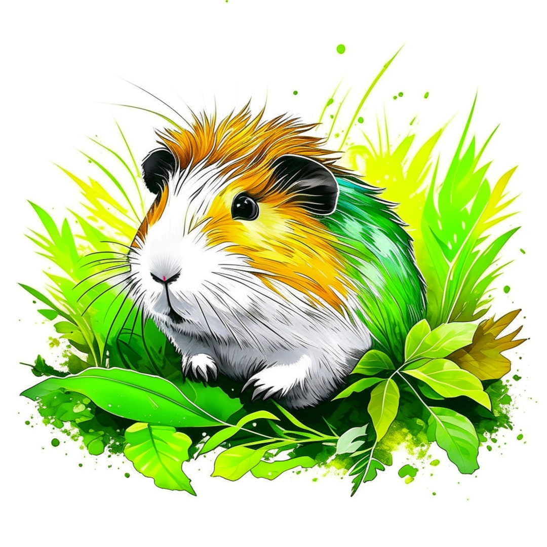 Guinea Pig Digital Art | Guinea Pigs Clipart | 15 High Quality Jpgs ...