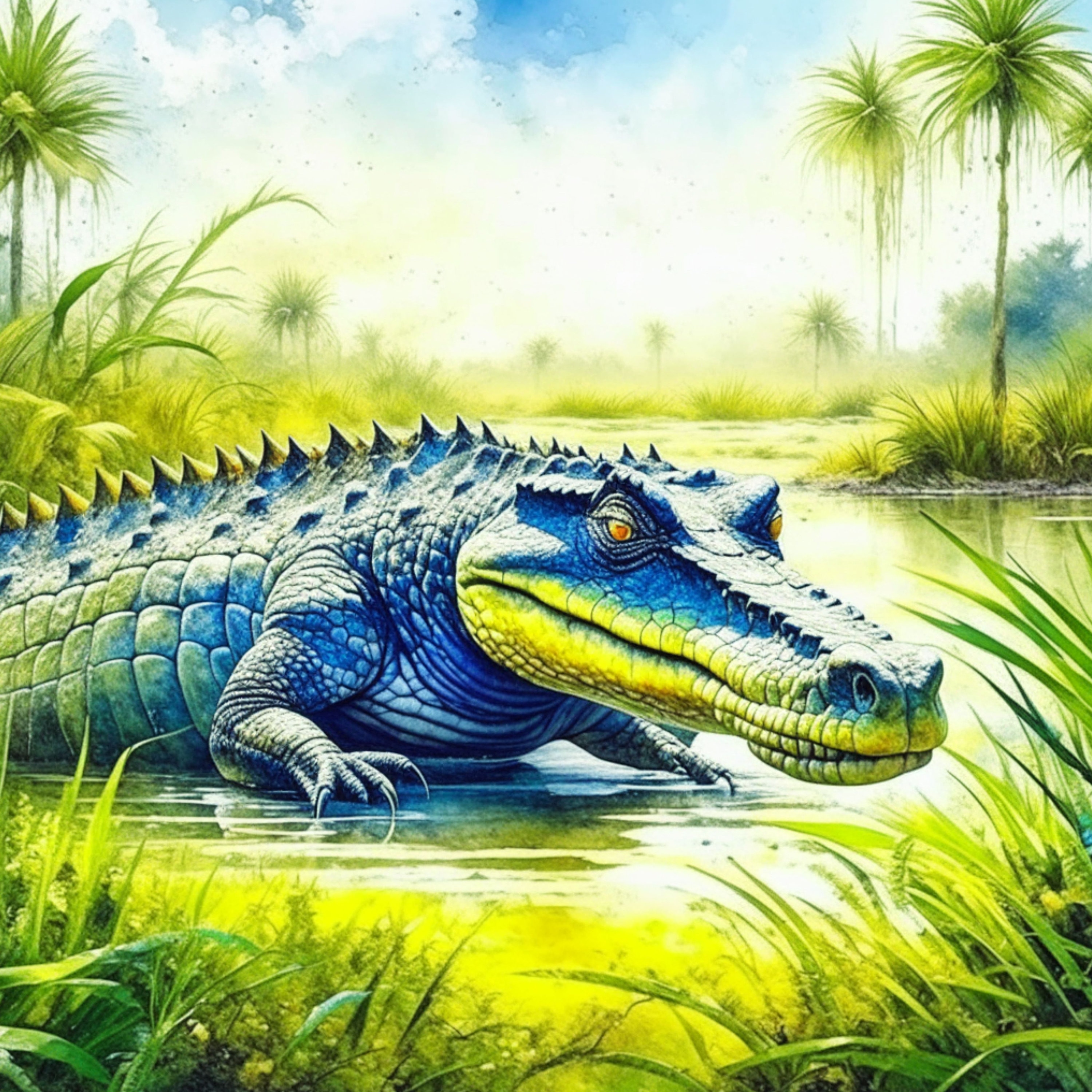Crocodile Digital Art Animal Clipart 10 High Quality Jpgs Digital ...