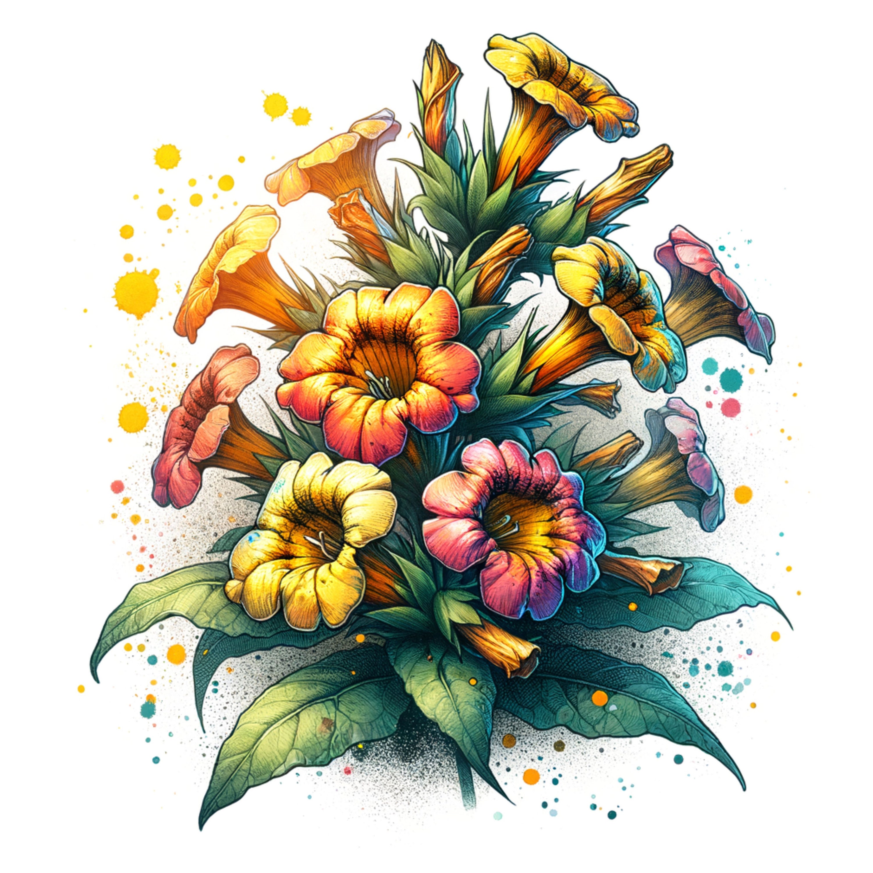Endangered Species | Flowers | Large-flowered Fiddleneck Digital Art ...