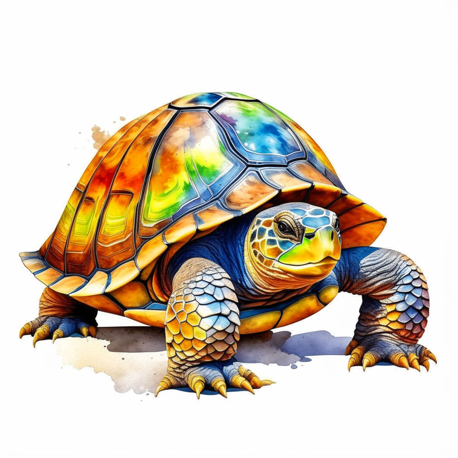 Tortoise Digital Art | Clipart | 10 High Quality Jpgs | Digital ...