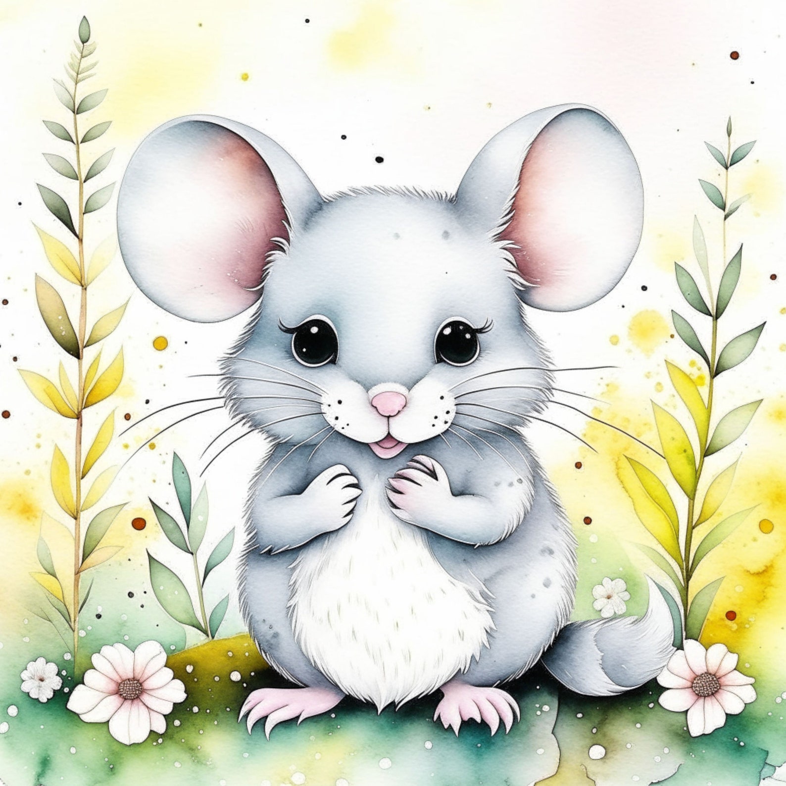 Cute Mouse Digital Art | Mouse Clipart | 15 High Quality Jpgs | Digital ...