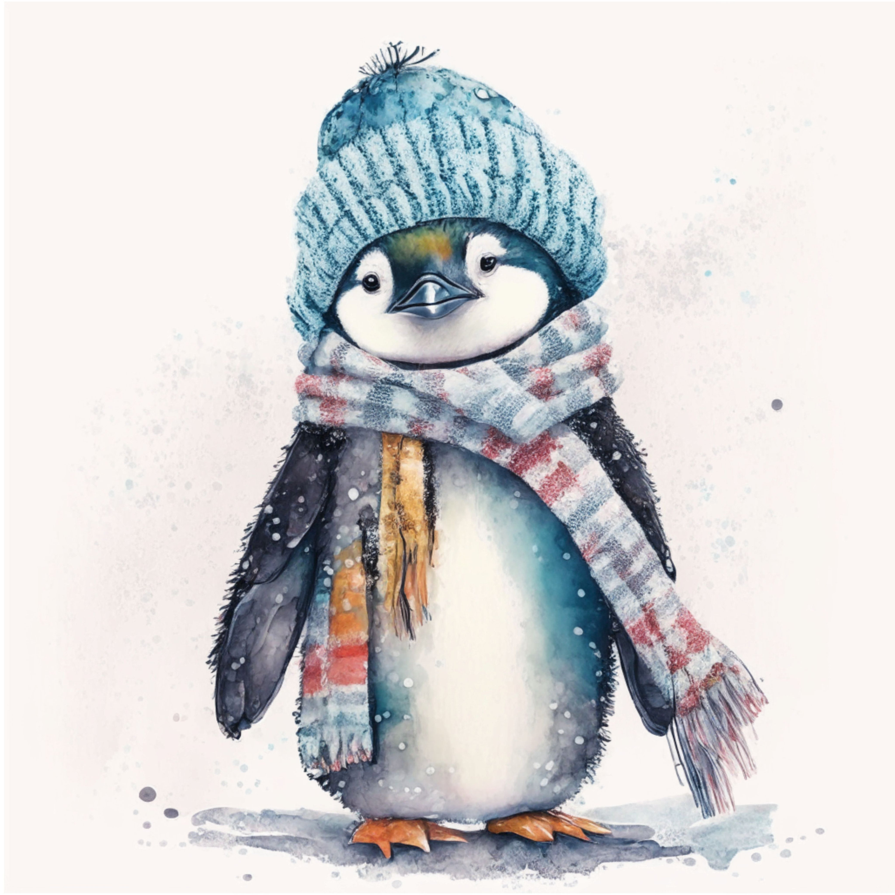 Penguins Digital Art | Clipart | 10 High Quality Jpgs | Digital ...