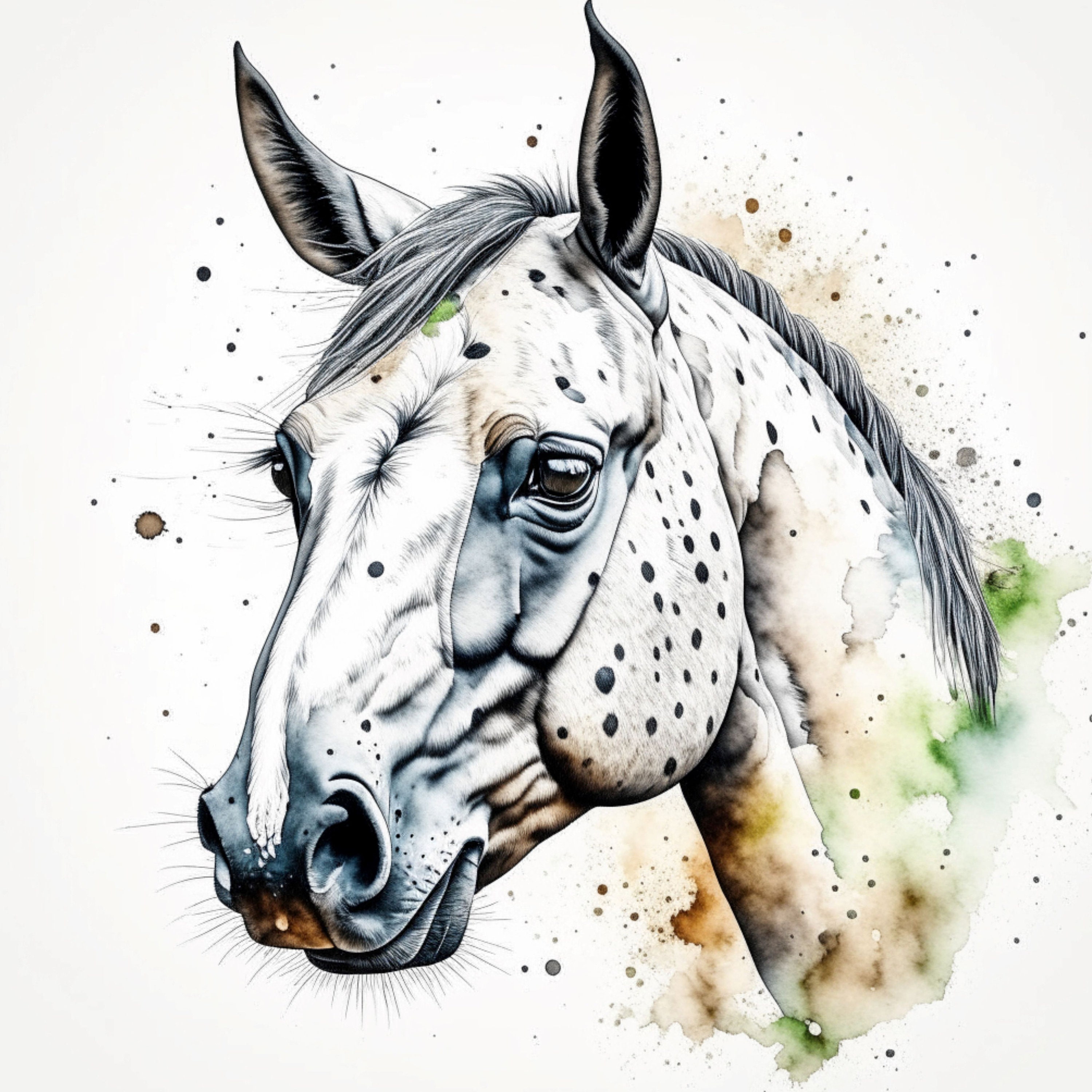 Appaloosa Horse Digital Art | Horse Clipart | 15 High Quality Jpgs ...