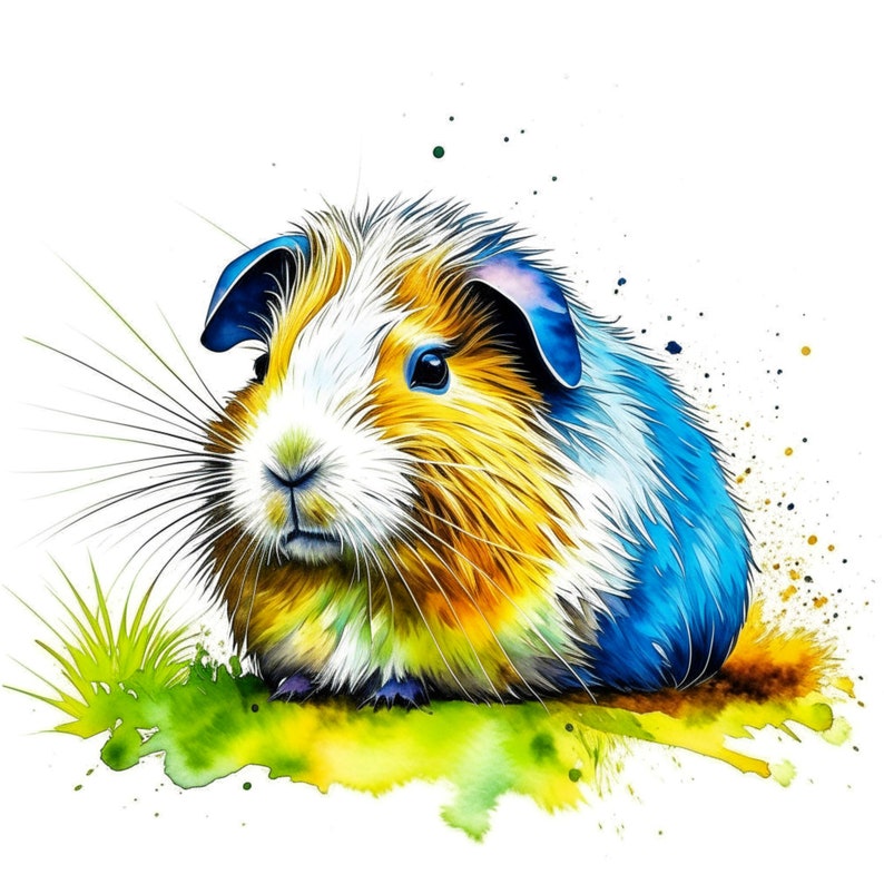 Guinea Pig Digital Art | Guinea Pigs Clipart | 15 High Quality Jpgs ...