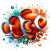 Clownfish Digital Art | Clipart Bundle | 15 High Quality Jpgs | Digital ...