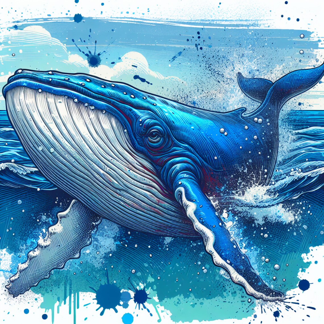 Endangered Species | Animals | Blue Whale Digital Art | Whales Clipart ...