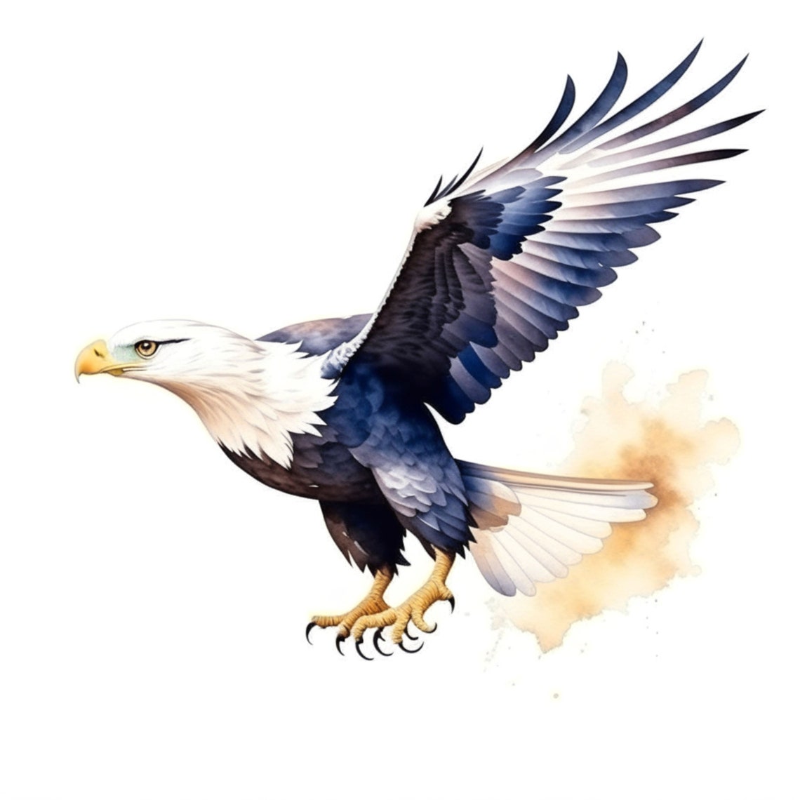 Bald Eagle Digital Art | Birds Clipart | 10 High Quality Jpgs | Digital ...