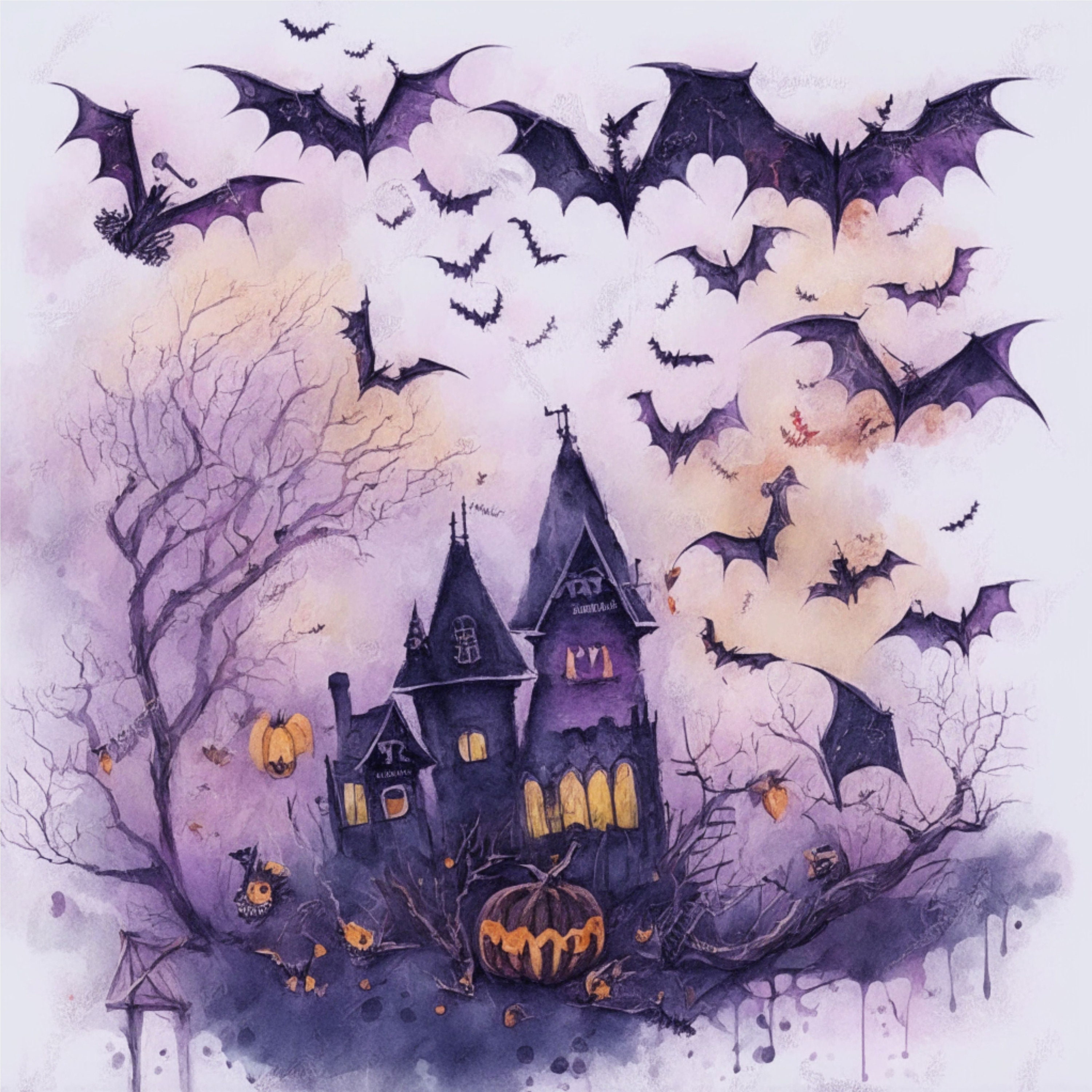 Halloween Digital Art | Clipart | 10 High Quality Jpgs | Digital ...