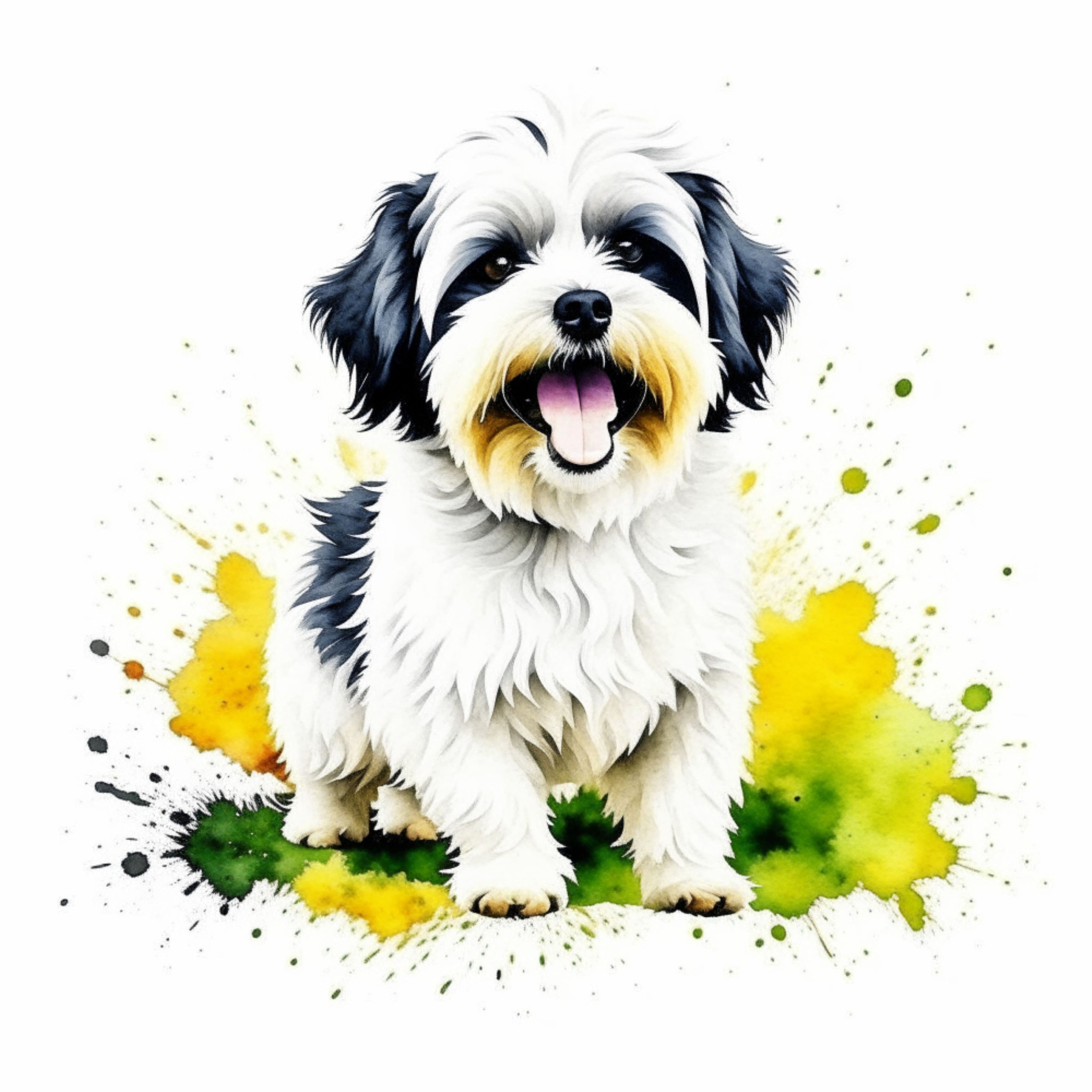 Havanese Digital Art Dog Clipart 10 High Quality Jpgs - Etsy