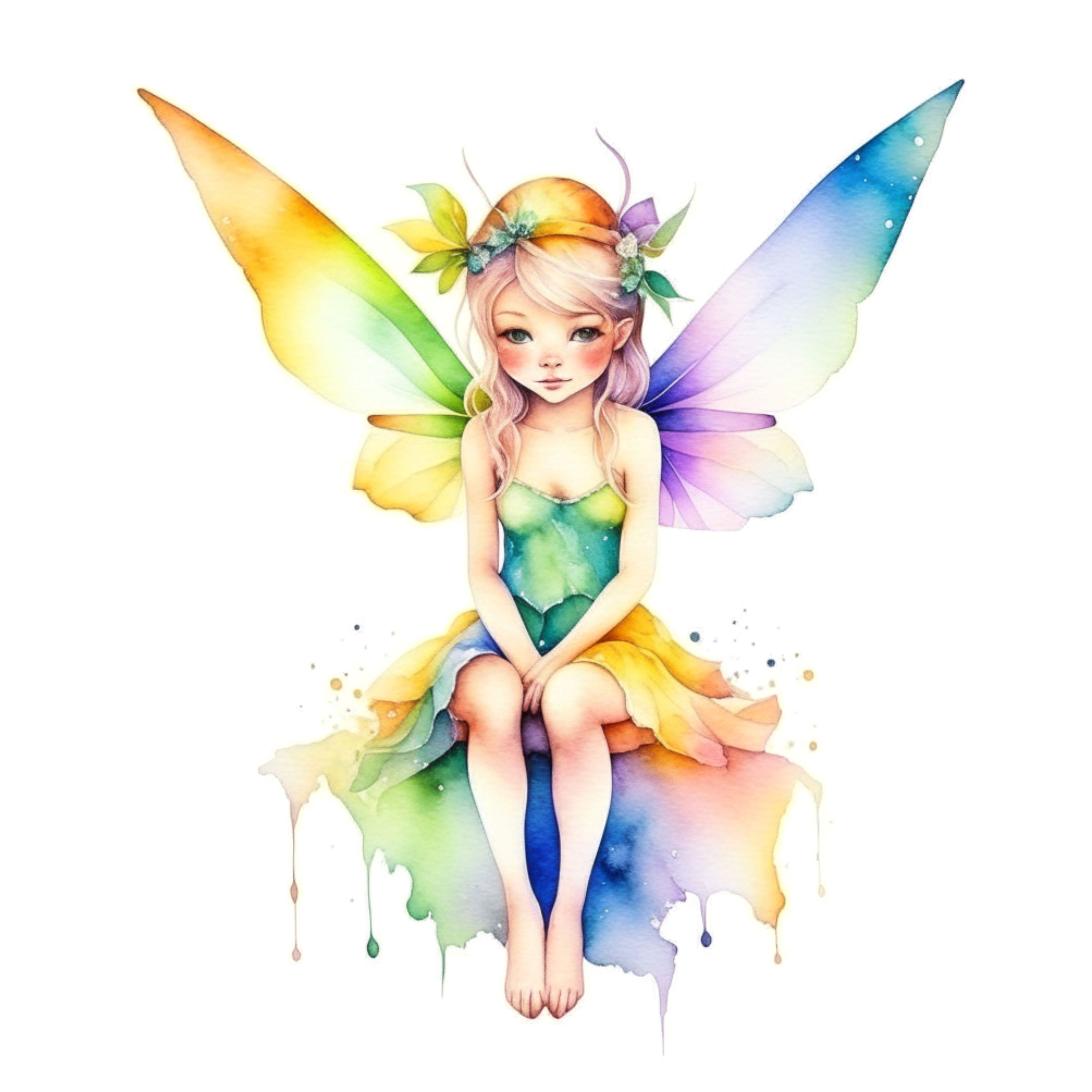 Young Fairies Digital Art Pixies Clipart 15 High Quality Jpgs Digital ...
