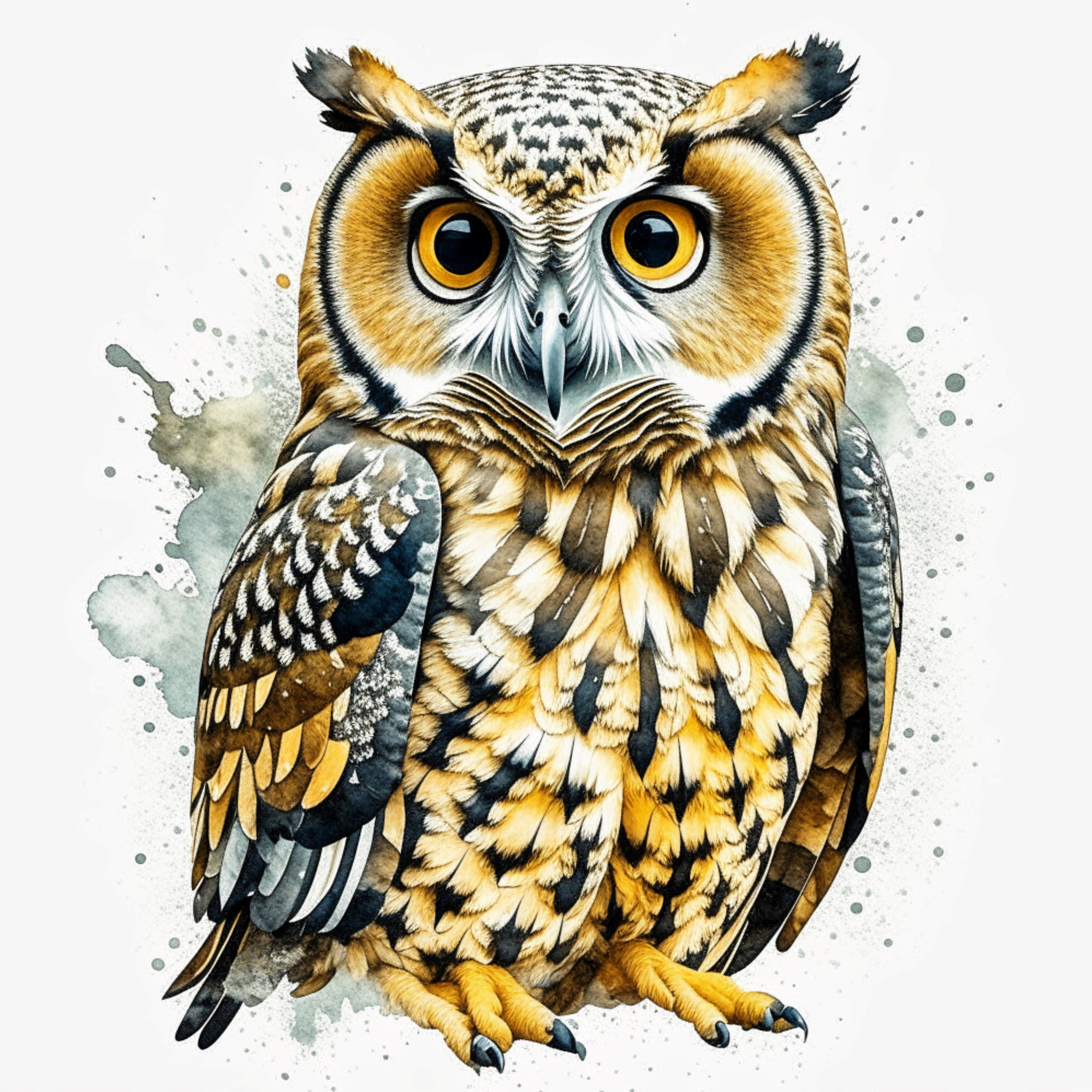 Barred Owl Digital Clip Art | Birds Clipart | 15 High Quality Jpgs ...