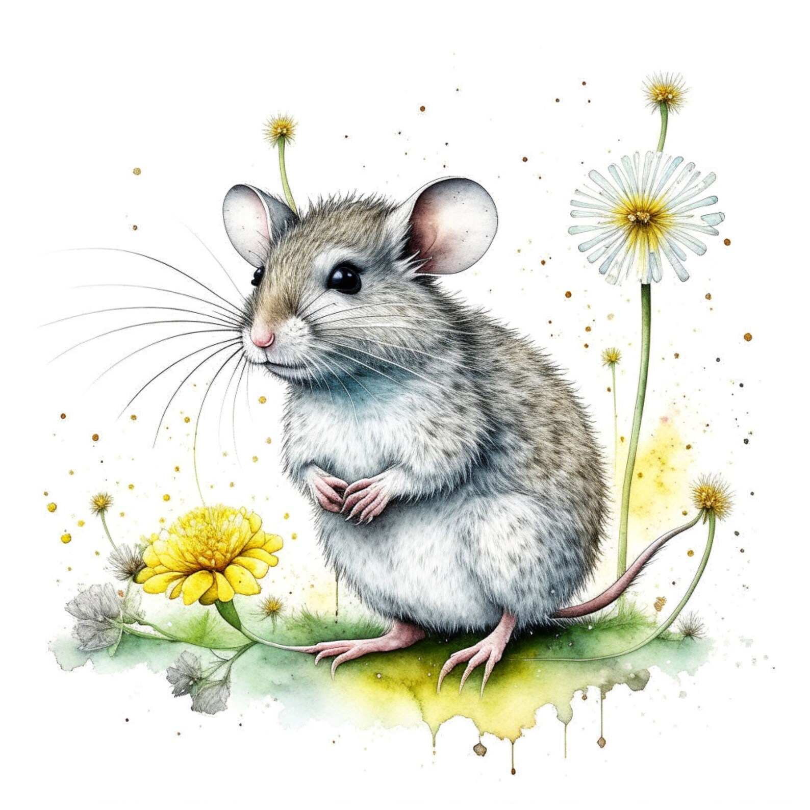 Mouse Digital Art | Clipart | 15 High Quality Jpgs | Digital Download ...