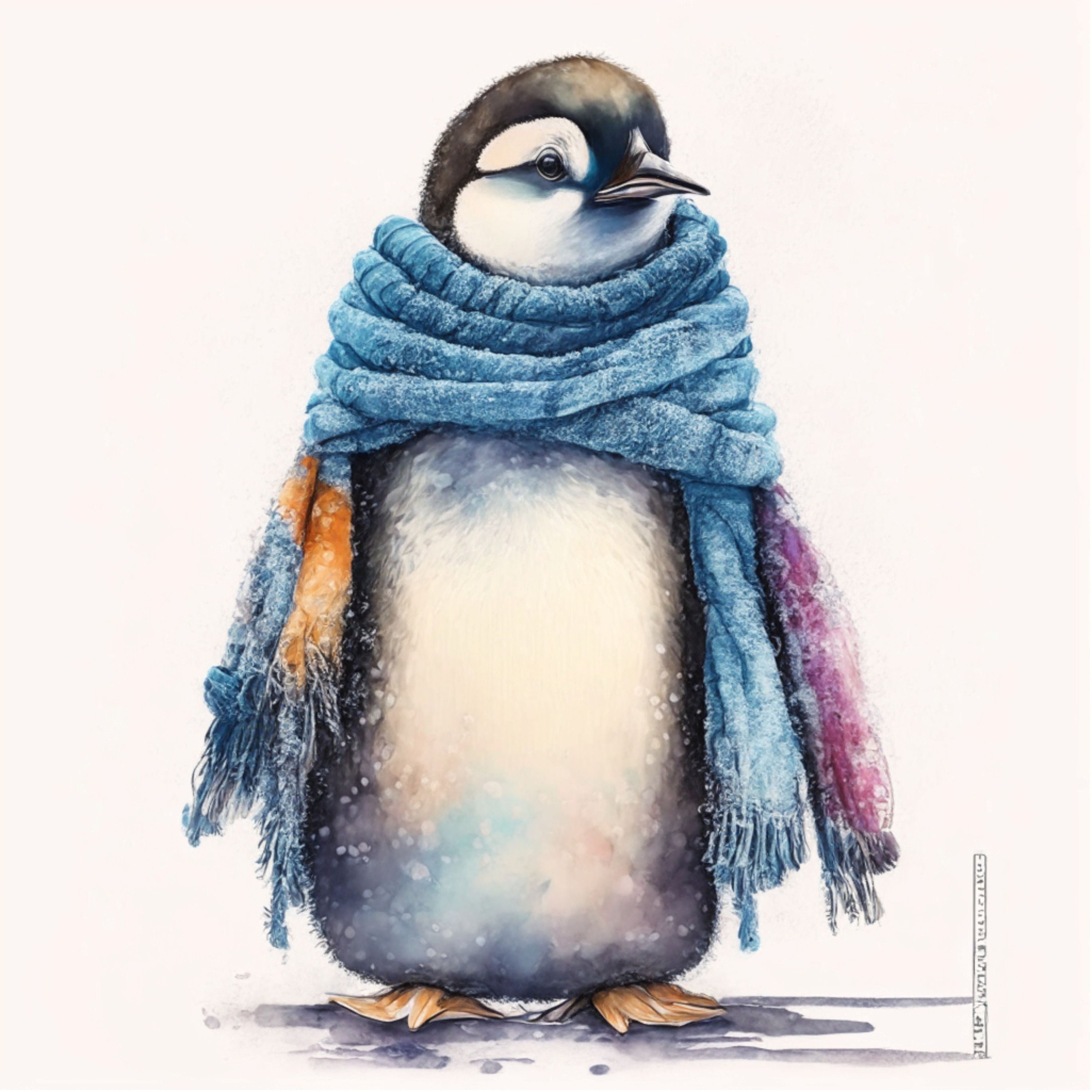 Penguins Digital Art Clipart 10 High Quality Jpgs - Etsy
