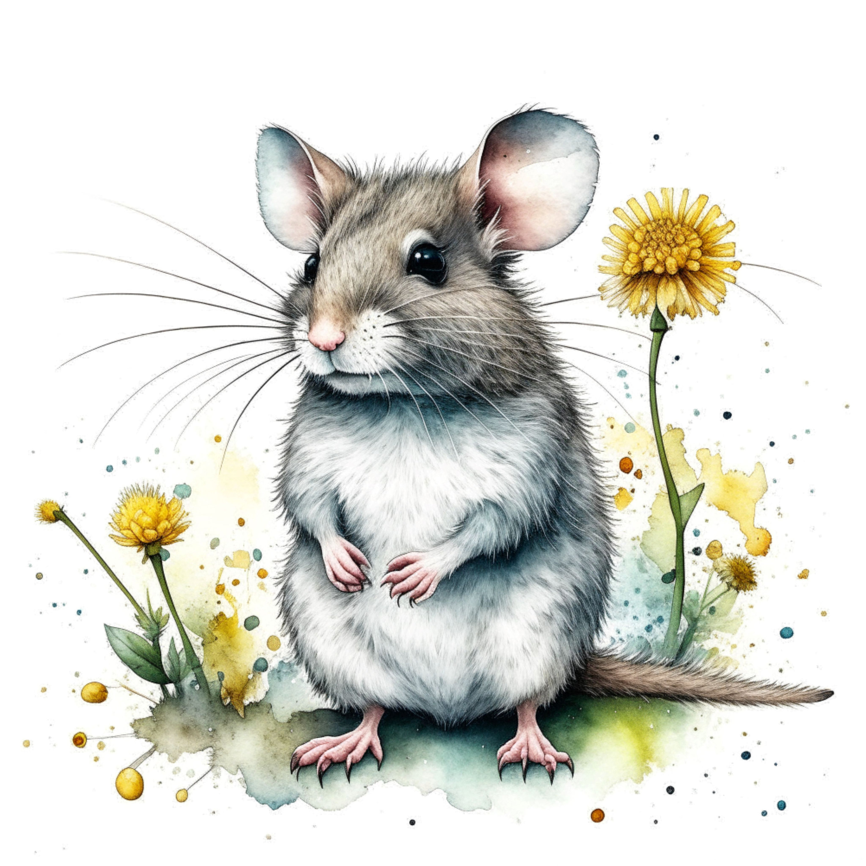 Mouse Digital Art | Clipart | 15 High Quality Jpgs | Digital Download ...