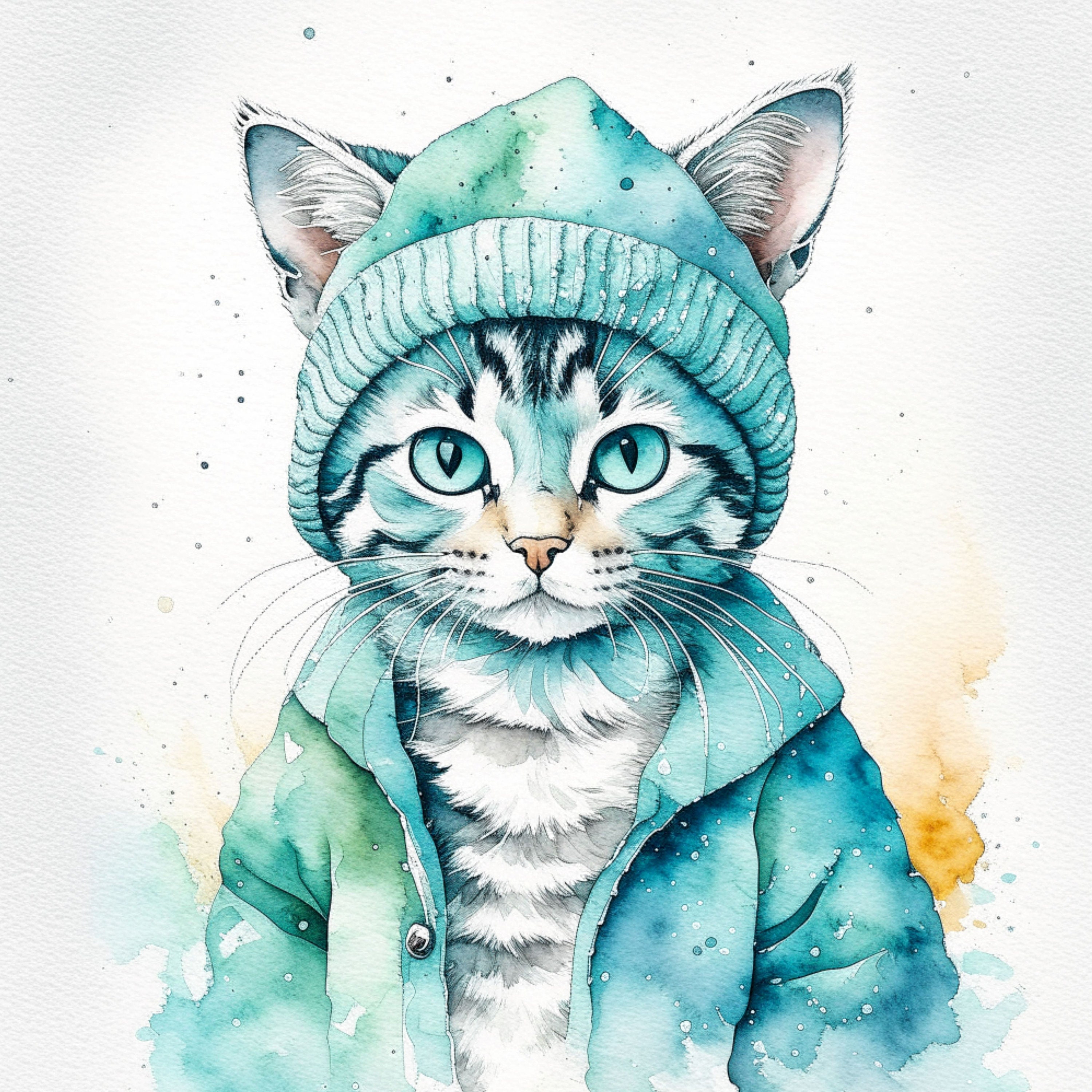 Kittens Digital Art | Cat Clipart | 15 High Quality Jpgs | Digital ...