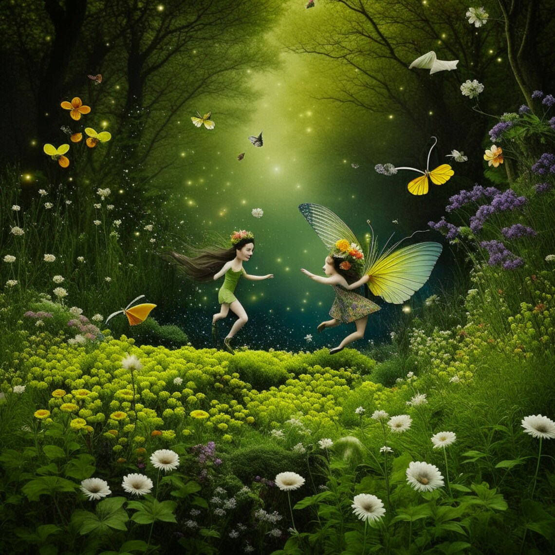 Fairies Digital Art | Pixies Clipart | 15 High Quality Jpgs | Digital ...