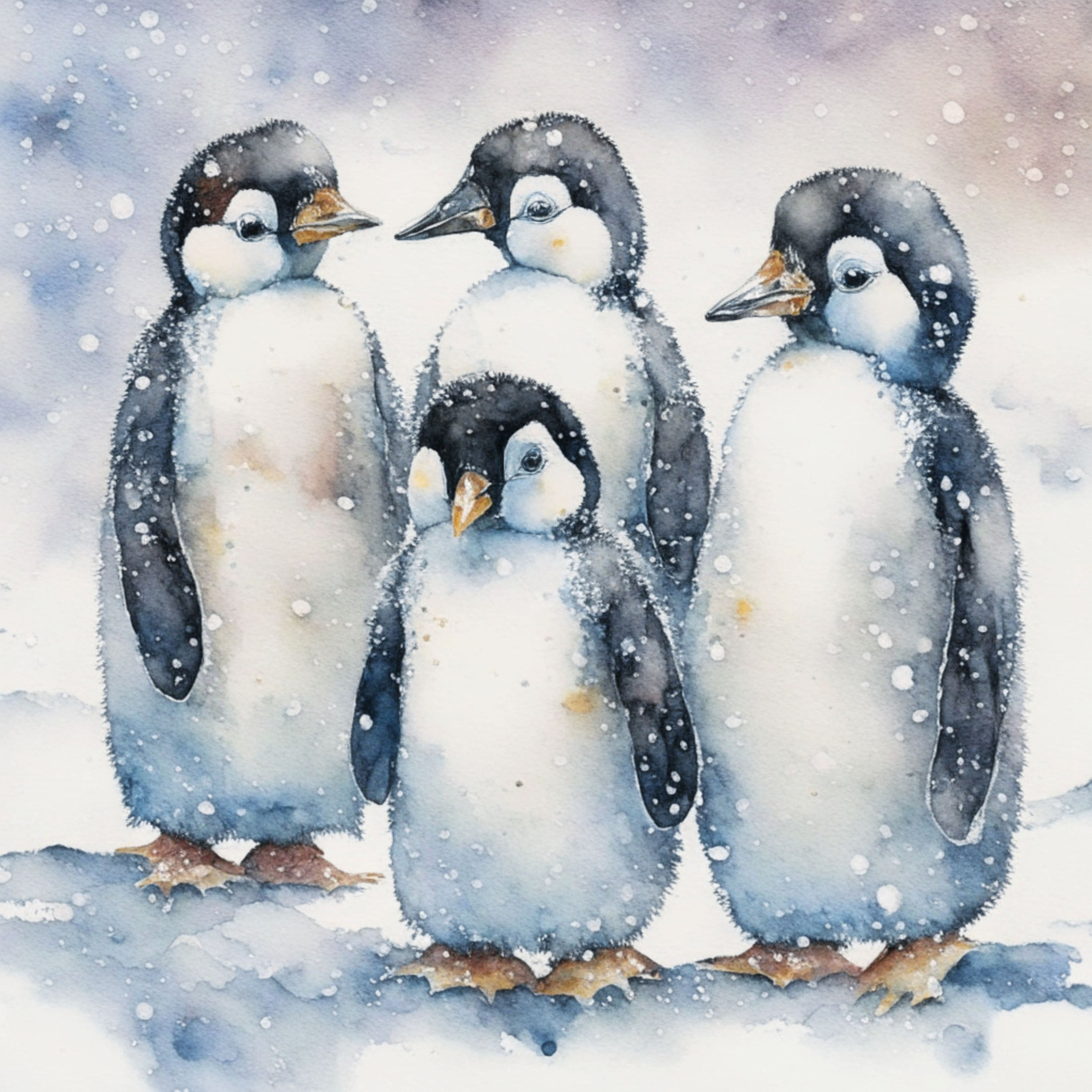Penguins Digital Art Clipart 10 High Quality Jpgs - Etsy