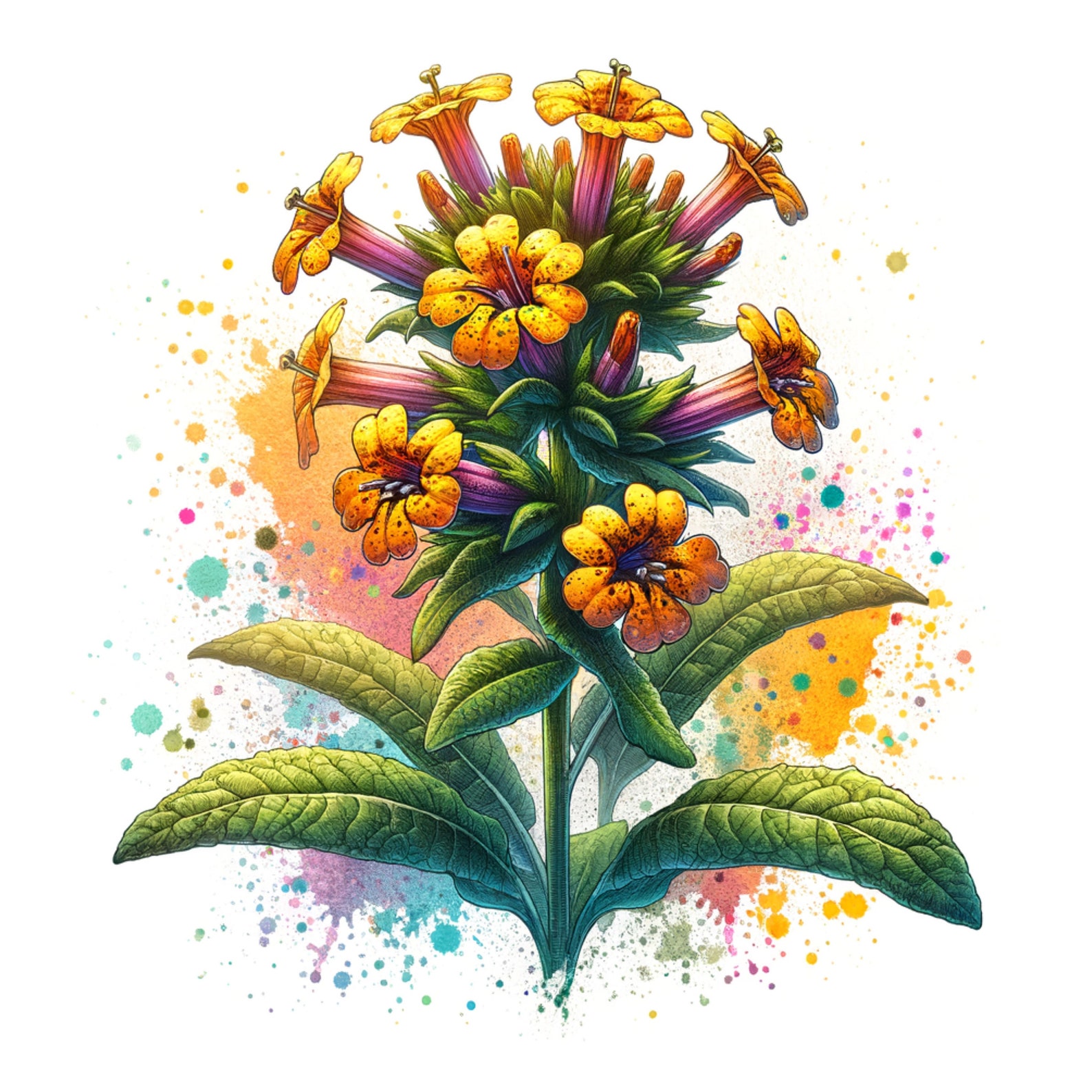 Endangered Species | Flowers | Large-flowered Fiddleneck Digital Art ...