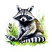 Raccoon Digital Art | Raccoon Clipart | 10 High Quality Jpgs | Digital ...