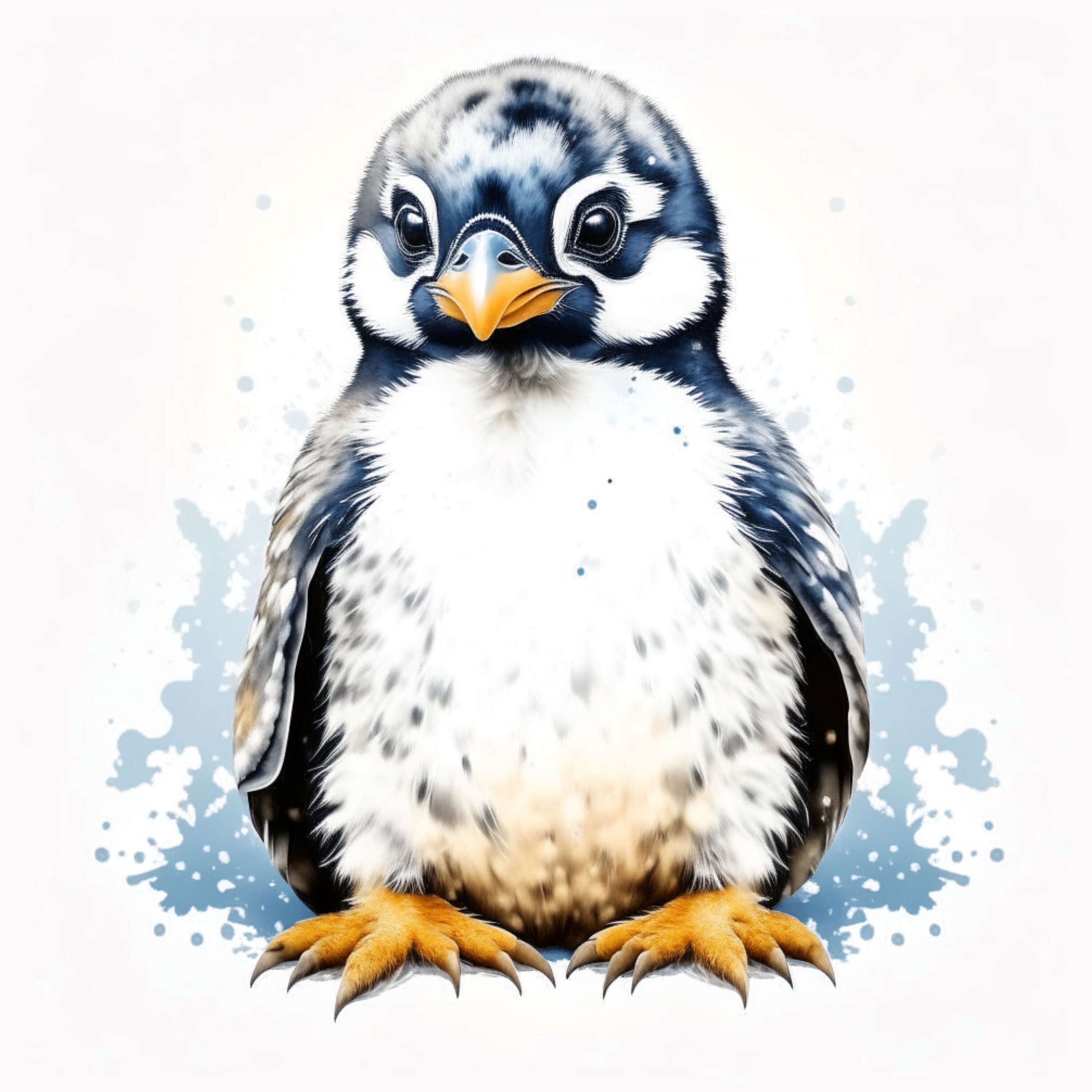 Penguins Digital Art Penguin Clipart 15 High Quality Jpgs Digital ...