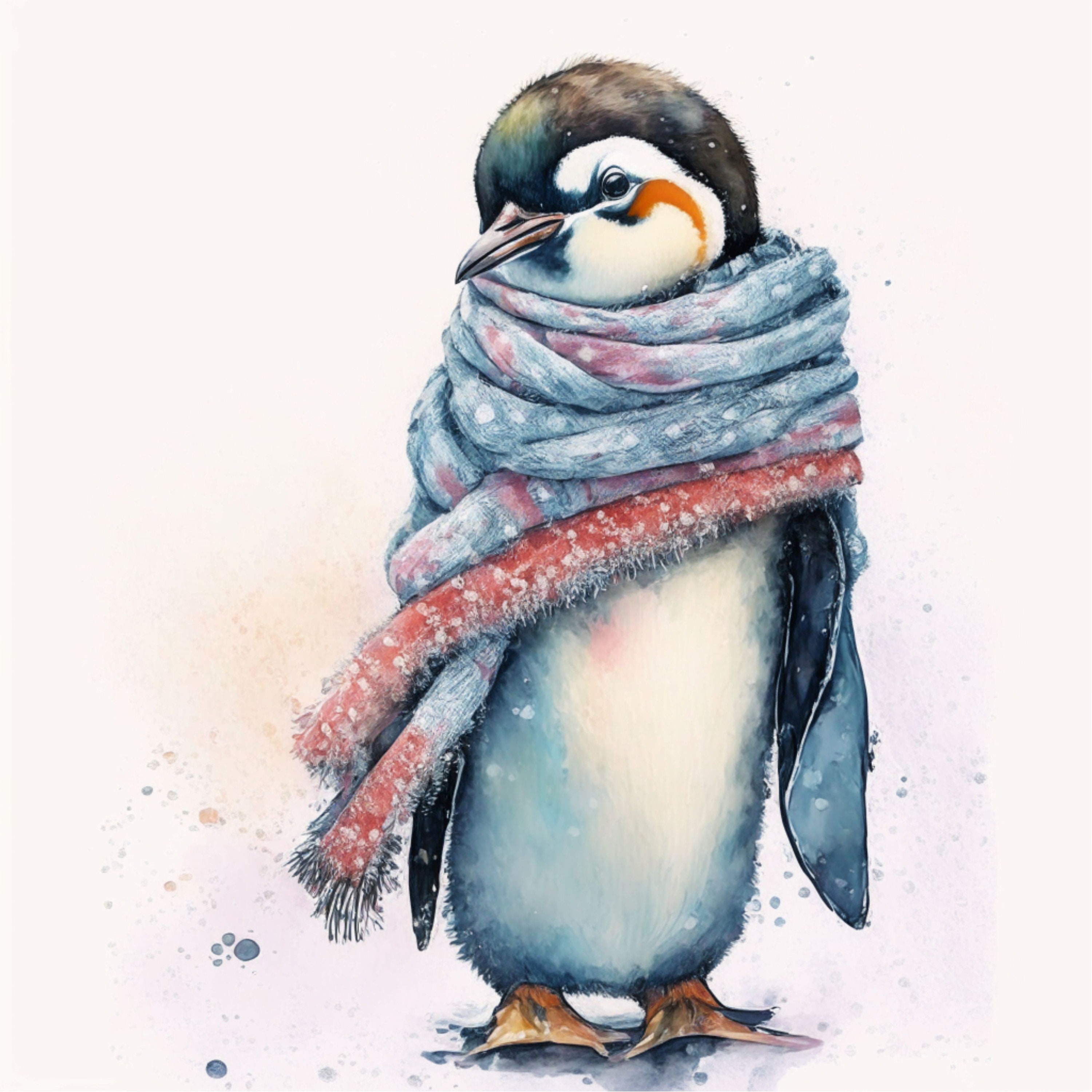 Penguins Digital Art Clipart 10 High Quality Jpgs - Etsy