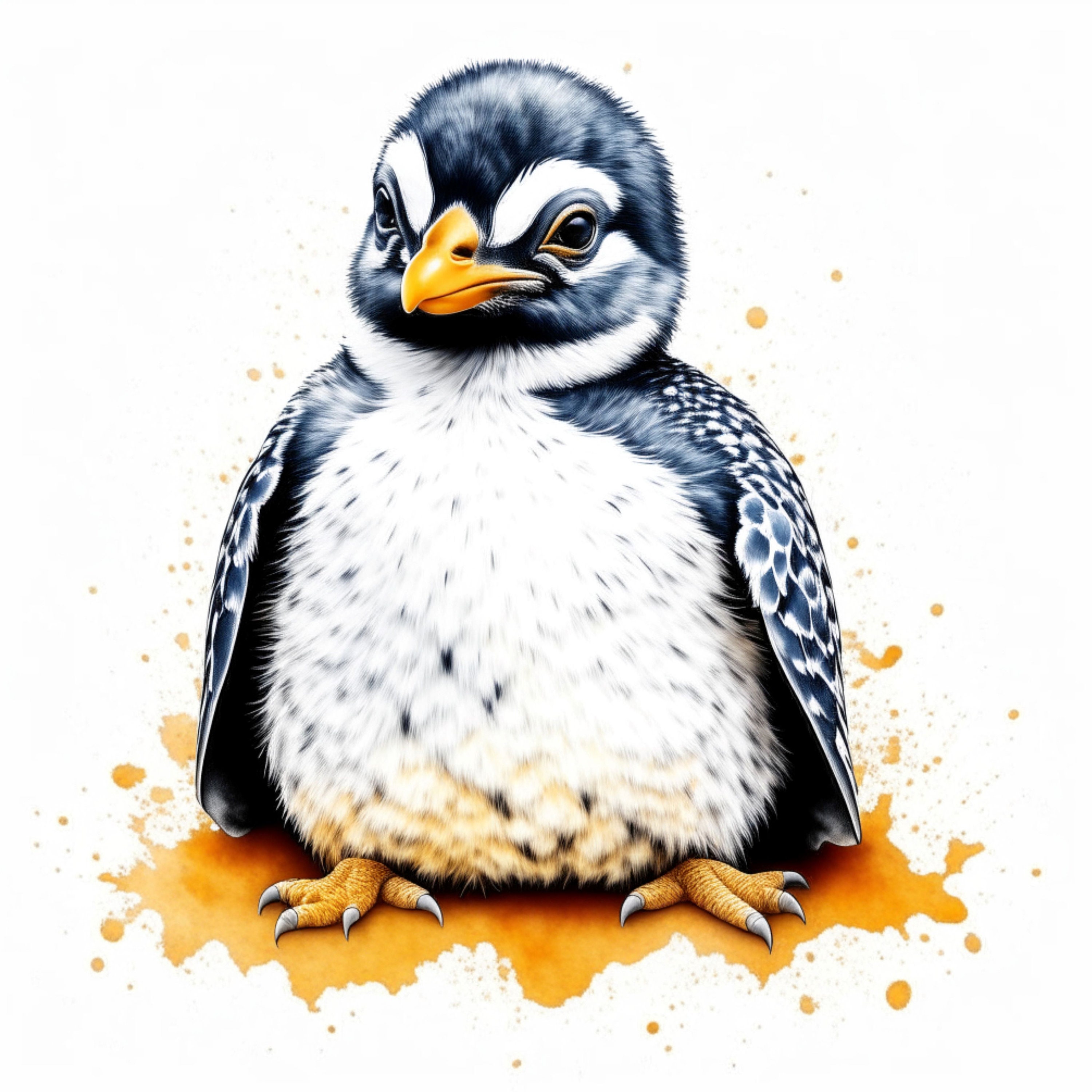 Penguins Digital Art Penguin Clipart 15 High Quality Jpgs Digital ...