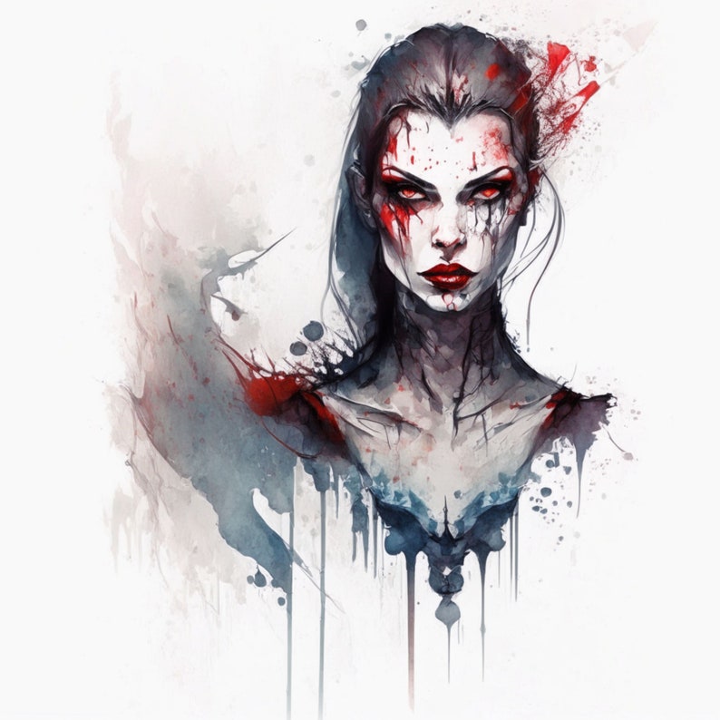 Vampires Digital Art | Vampire Clipart | 10 High Quality Jpgs | Digital ...