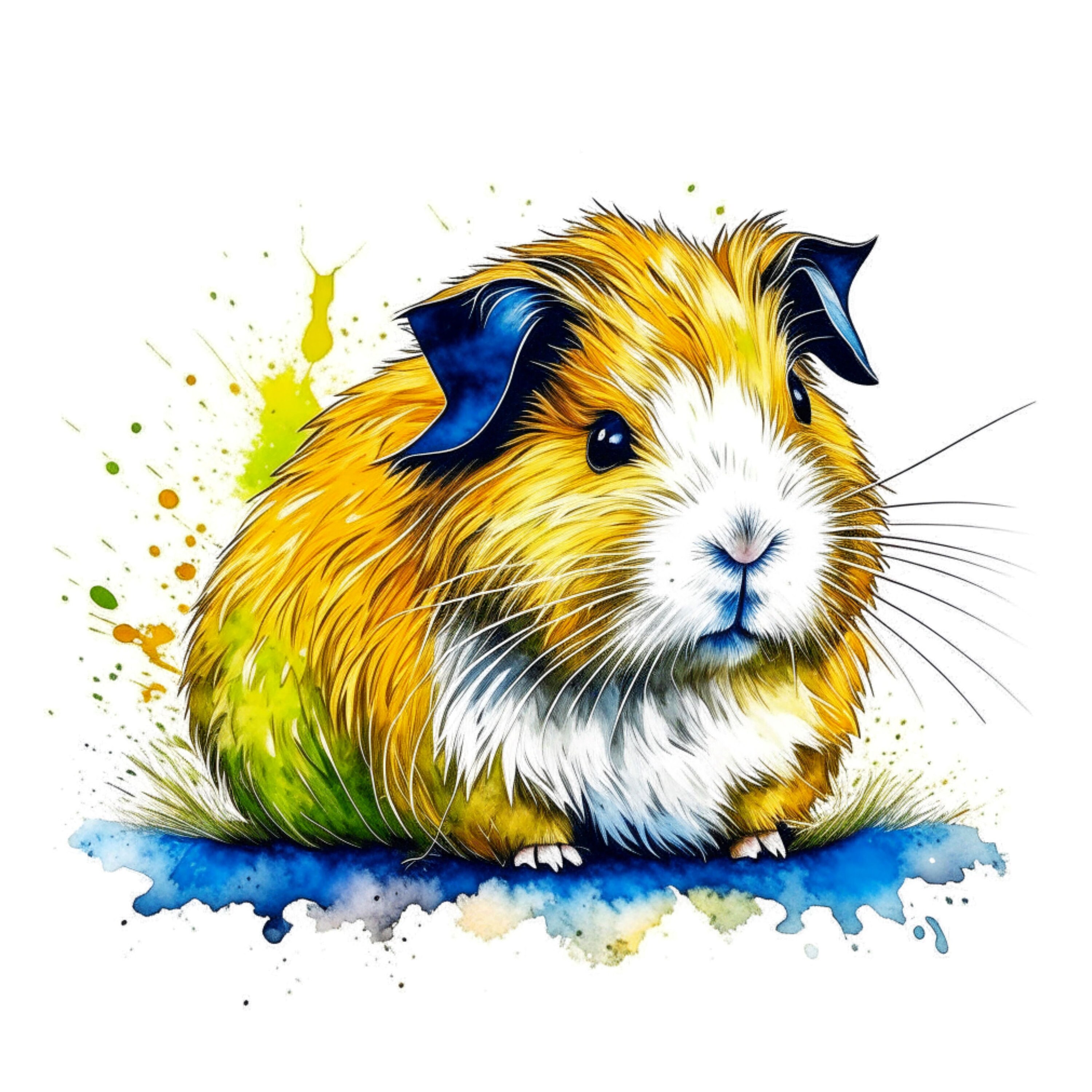 Guinea Pig Digital Art | Guinea Pigs Clipart | 15 High Quality Jpgs ...
