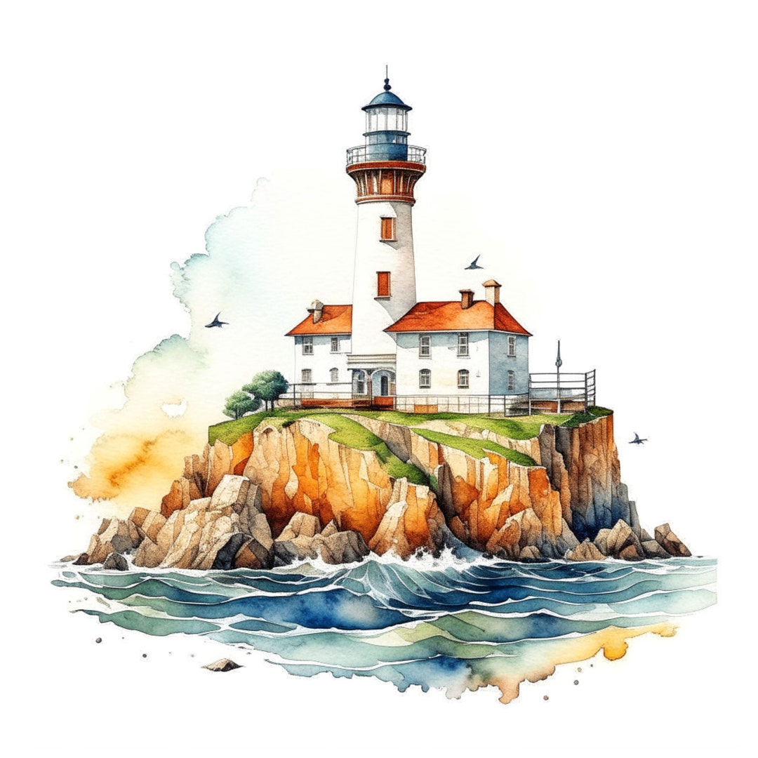 Lighthouse Digital Art | Lighthouses Clipart | 10 High Quality Jpgs ...