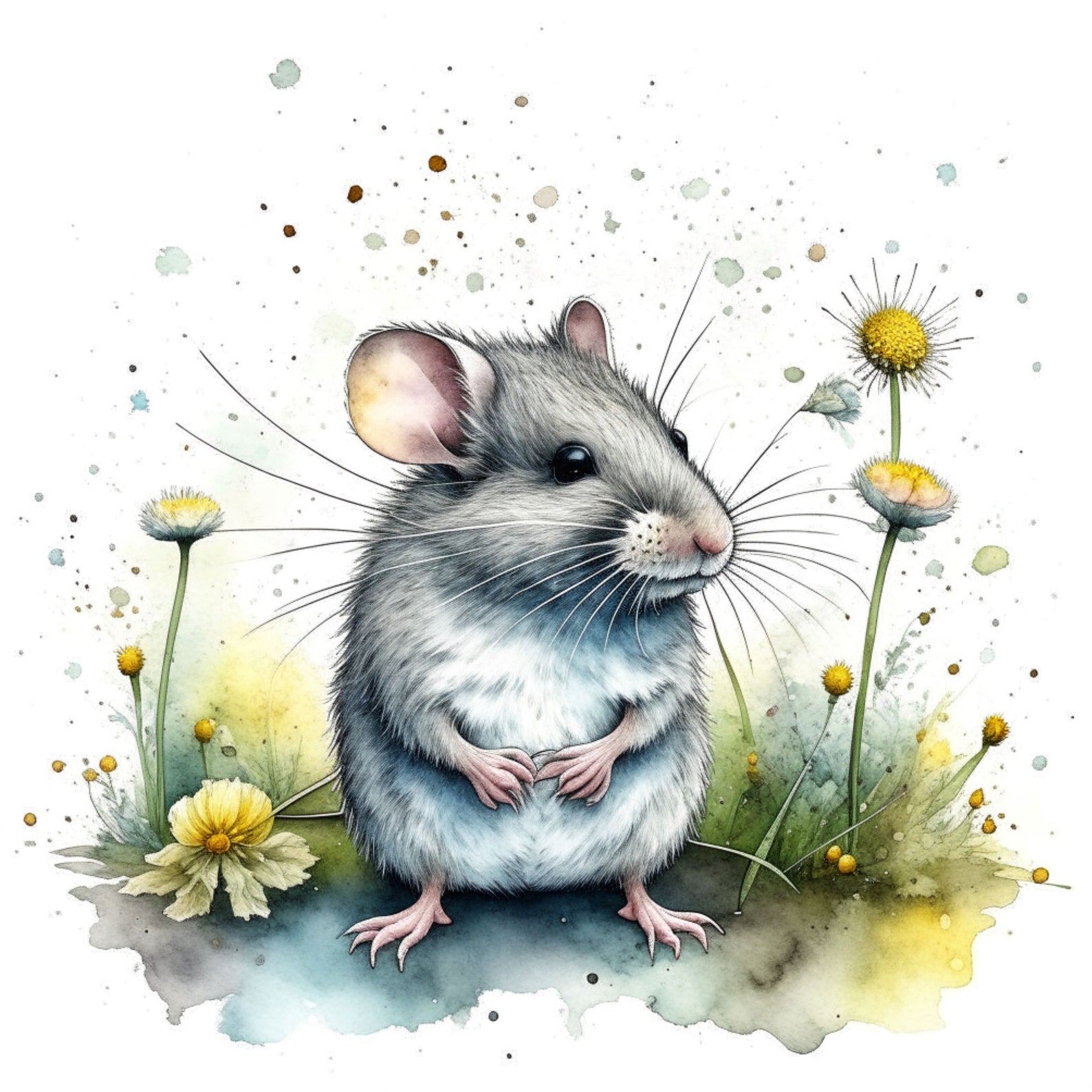 Mouse Digital Art | Clipart | 15 High Quality Jpgs | Digital Download ...