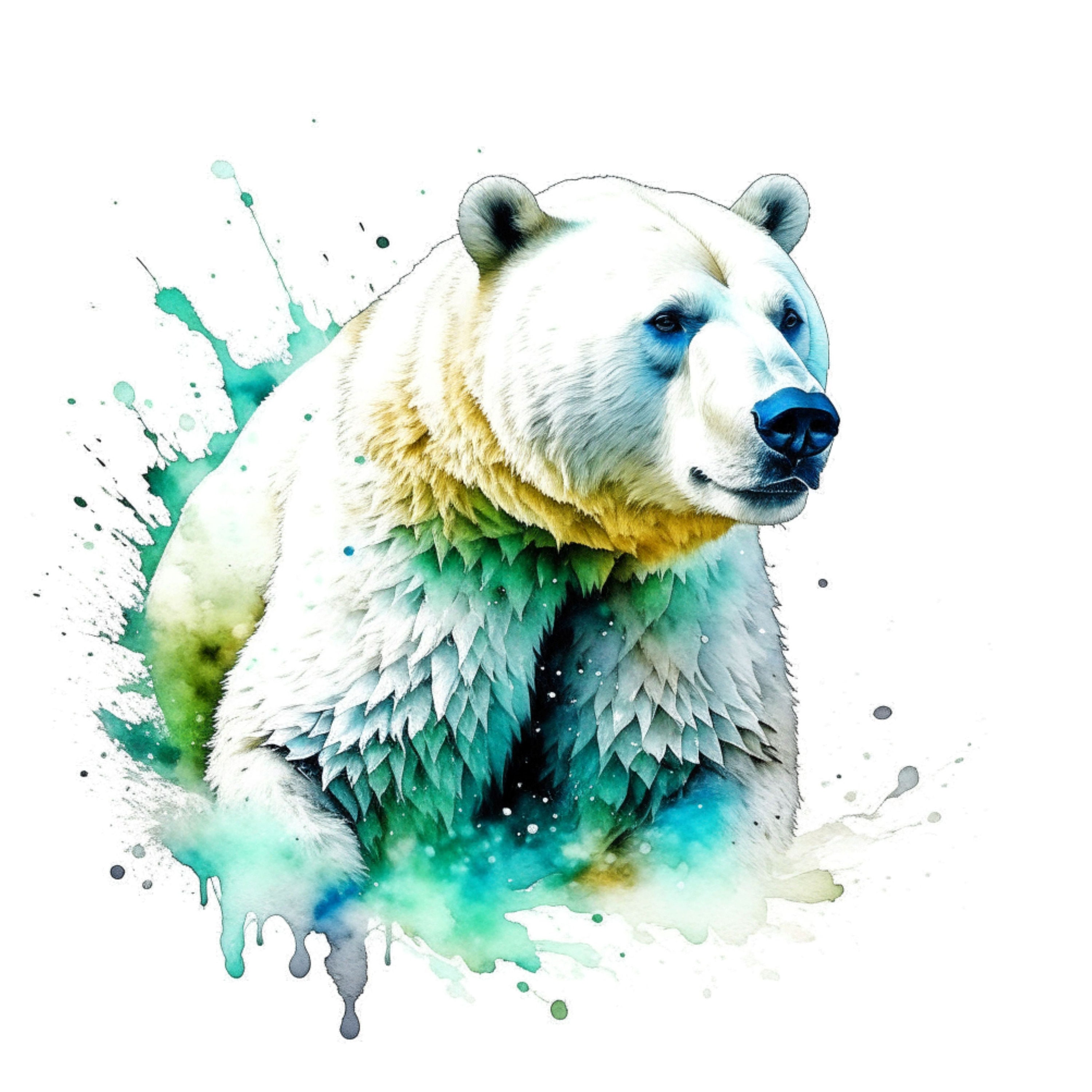 Polar Bear Digital Art | Bears Clipart | 15 High Quality Jpgs | Digital ...