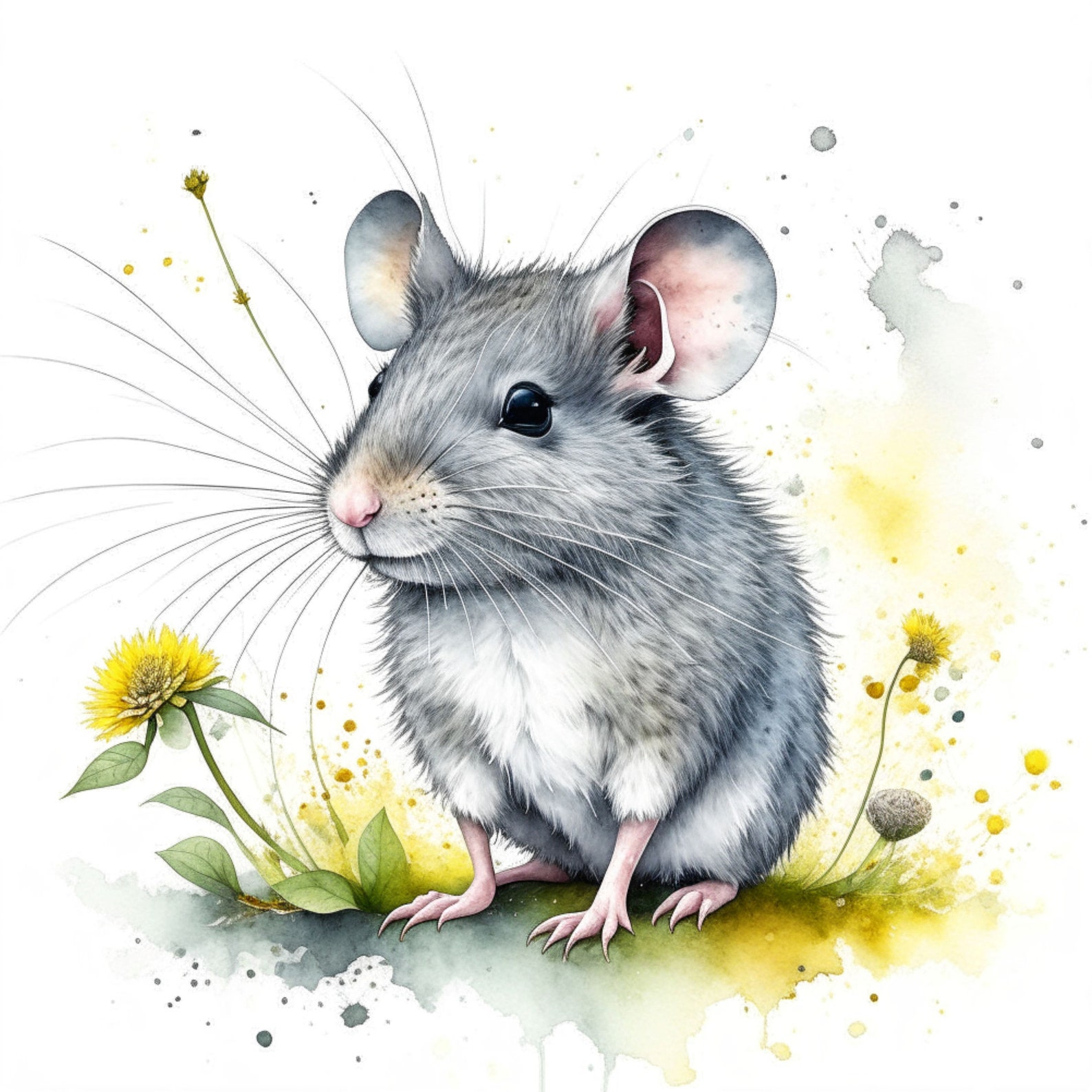 Mouse Digital Art | Clipart | 15 High Quality Jpgs | Digital Download ...