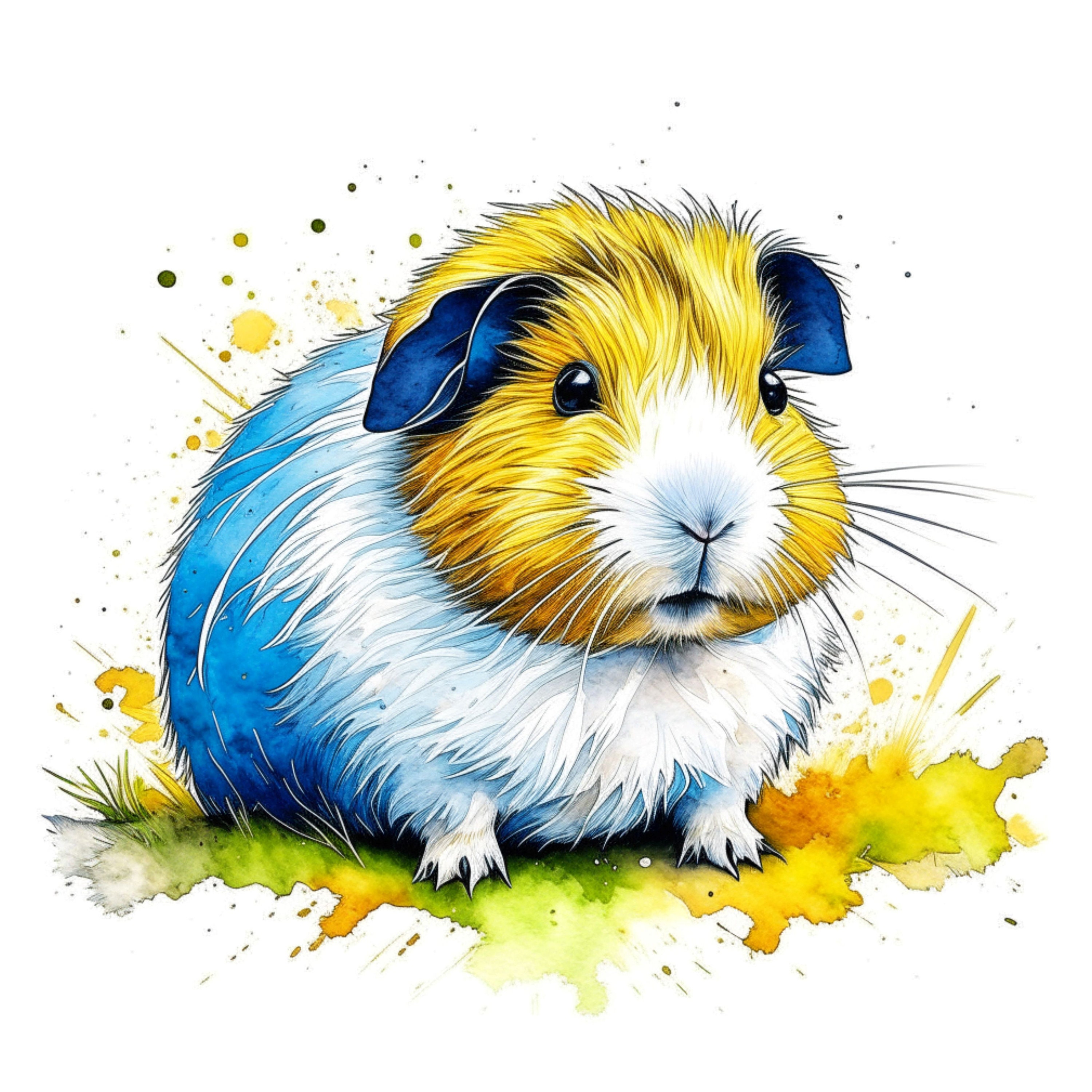 Guinea Pig Digital Art Guinea Pigs Clipart 15 High Quality Jpgs Digital ...