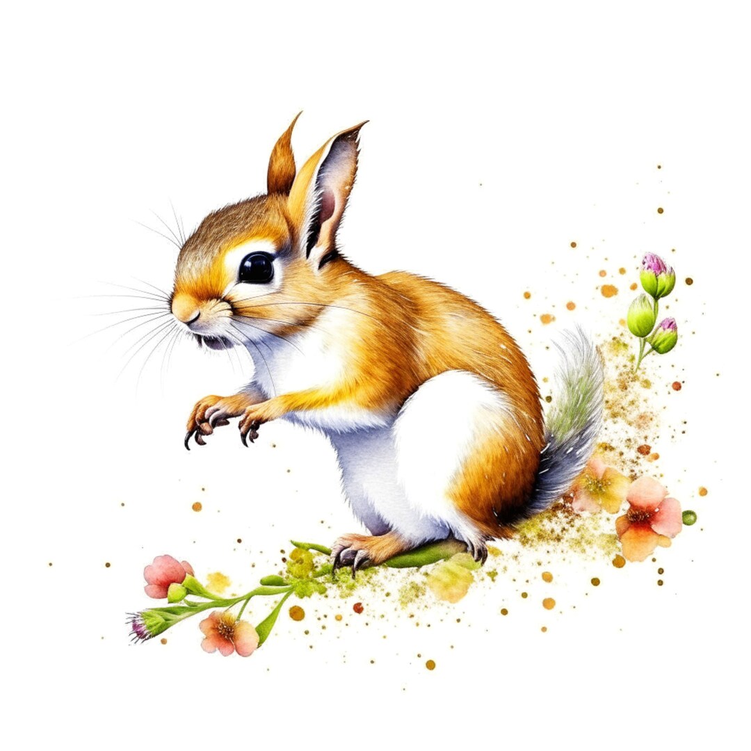 Squirrel Digital Art | Squirrels Clipart | 15 High Quality Jpgs ...