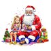 Jolly Santa Digital Art | Santa Claus Clipart | 10 High Quality Jpgs ...