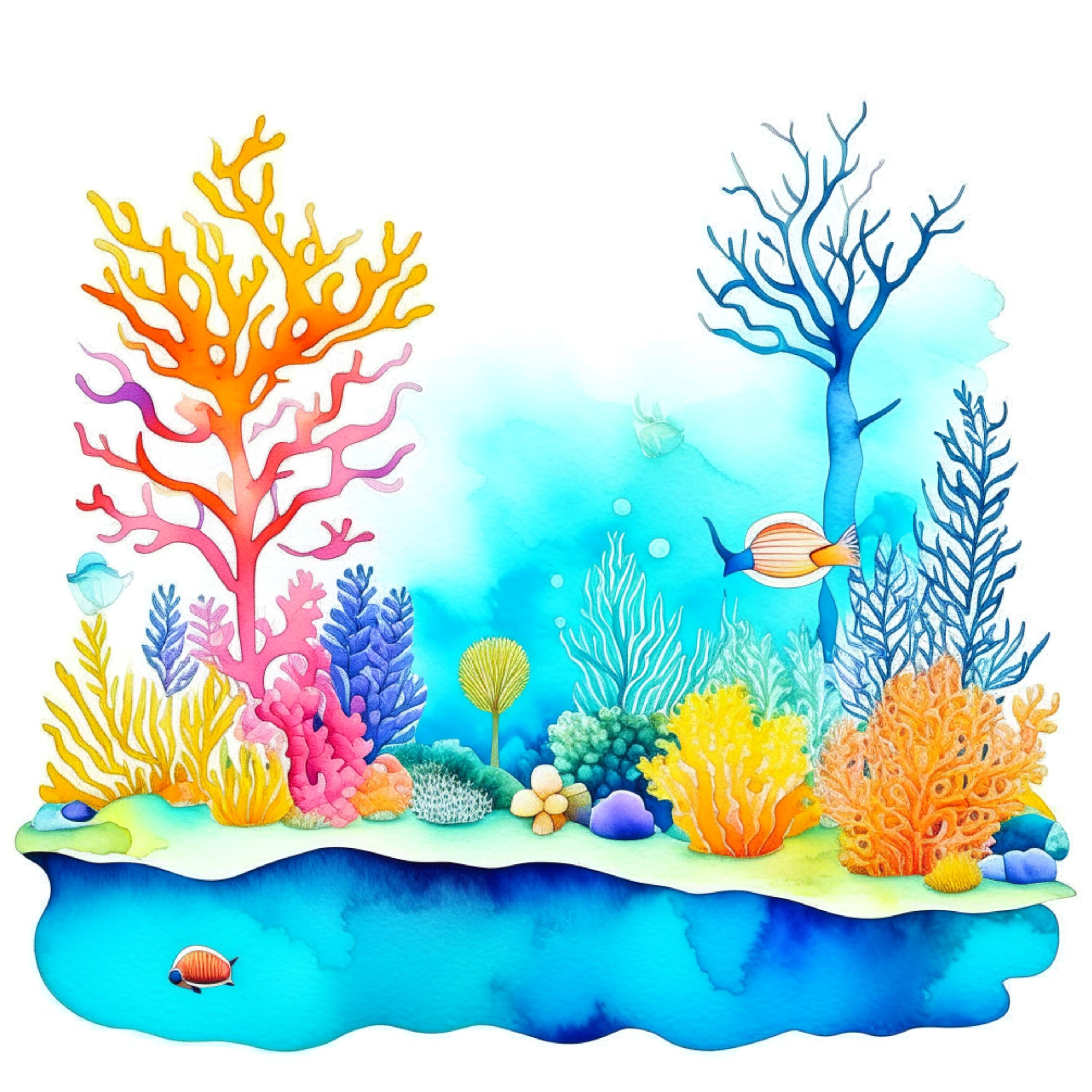 Sea Life Digital Art | Underwater Life Clipart | 10 High Quality Jpgs ...